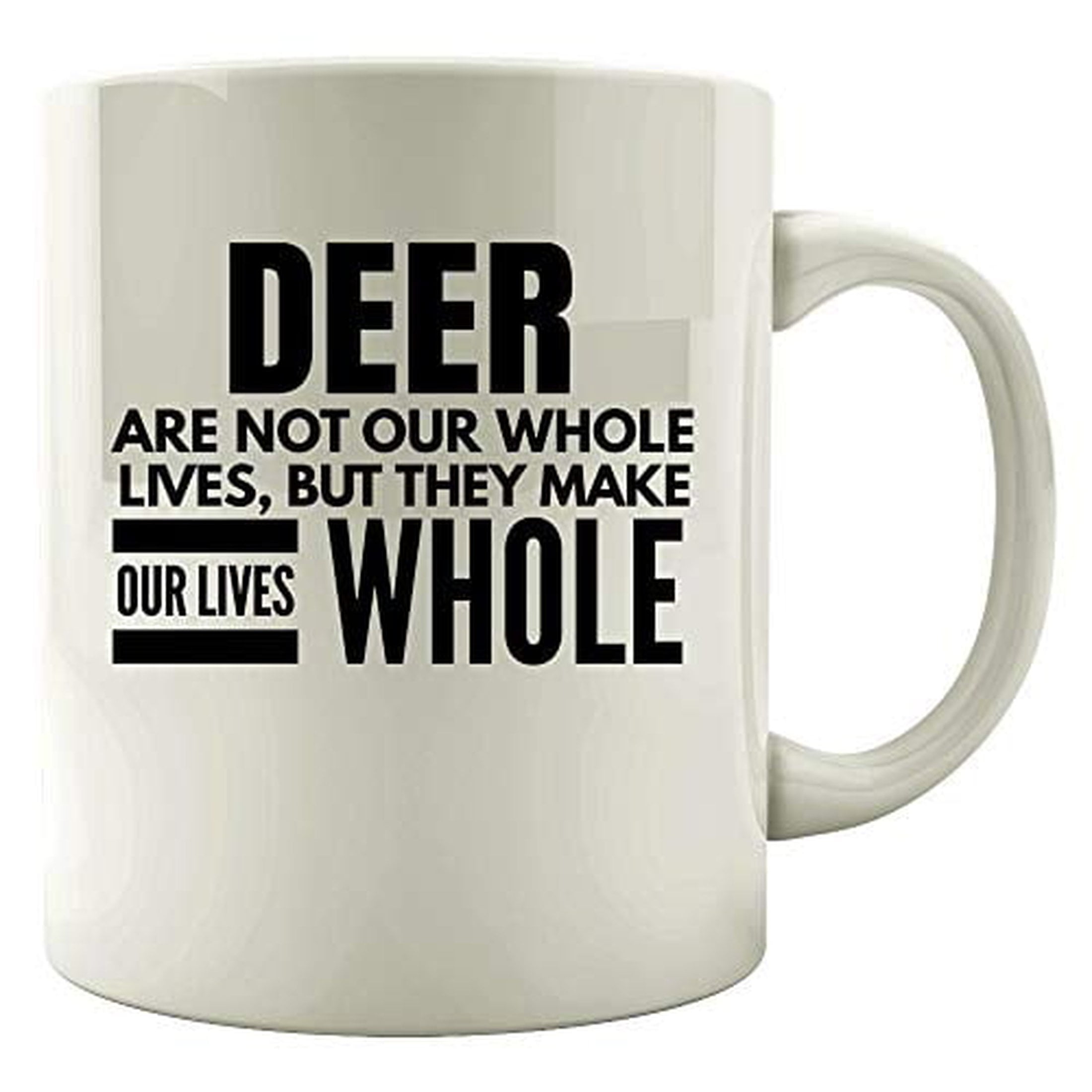 Deer-Themed Mug - Antler Design Gift for Nature Lovers - Buck & Doe ...