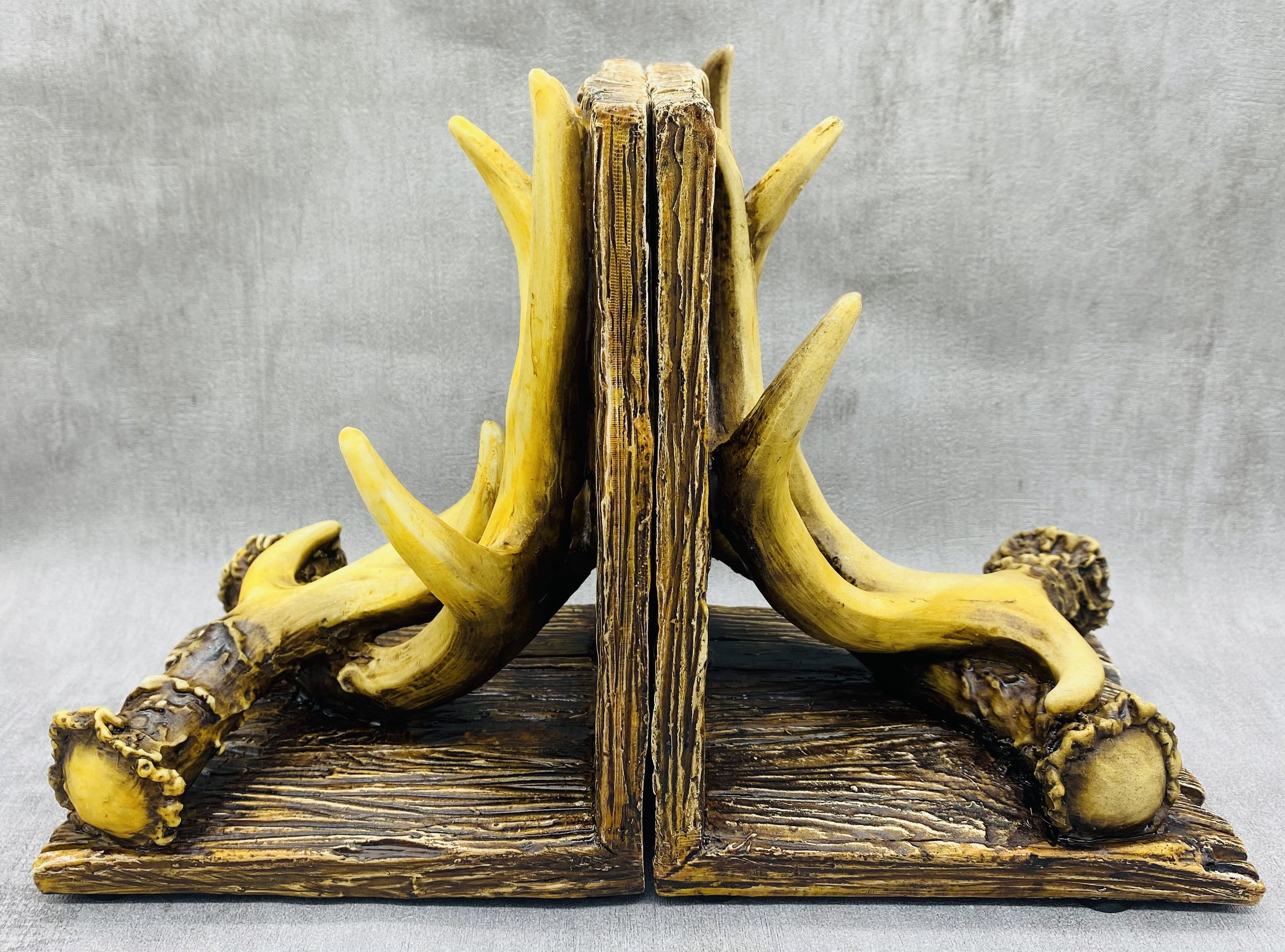 Deer Antler Bookends Sets Deer Cabin Decor Mountain Lodge Unique ...