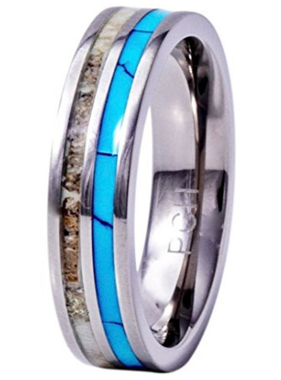 Mens Turquoise Wedding Ring
