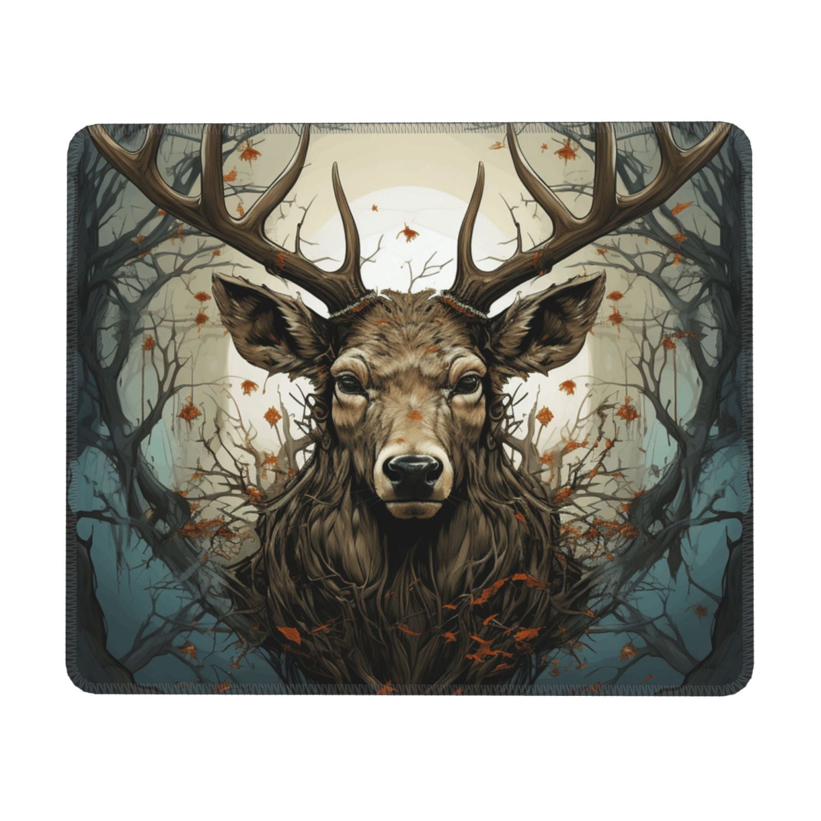 Deer Antler Whitetail Mouse Pad Non-Slip Rubber Gaming Mousepad ...