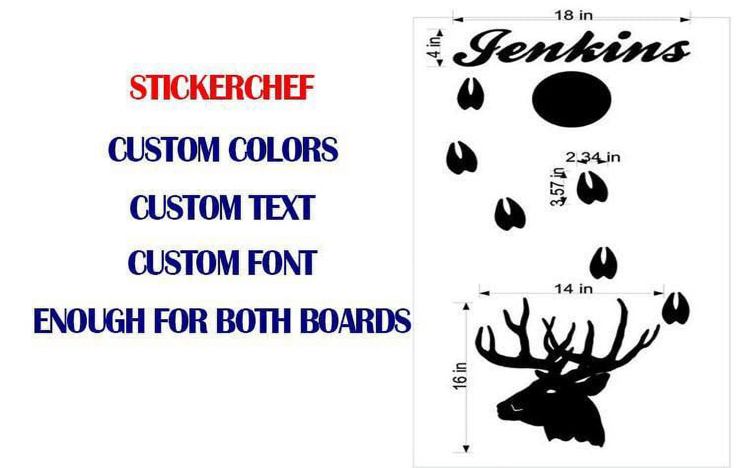 Deer Buck Doe Elk Hunting Vinyl Decal for Cornhole Boards - Design B03 ...