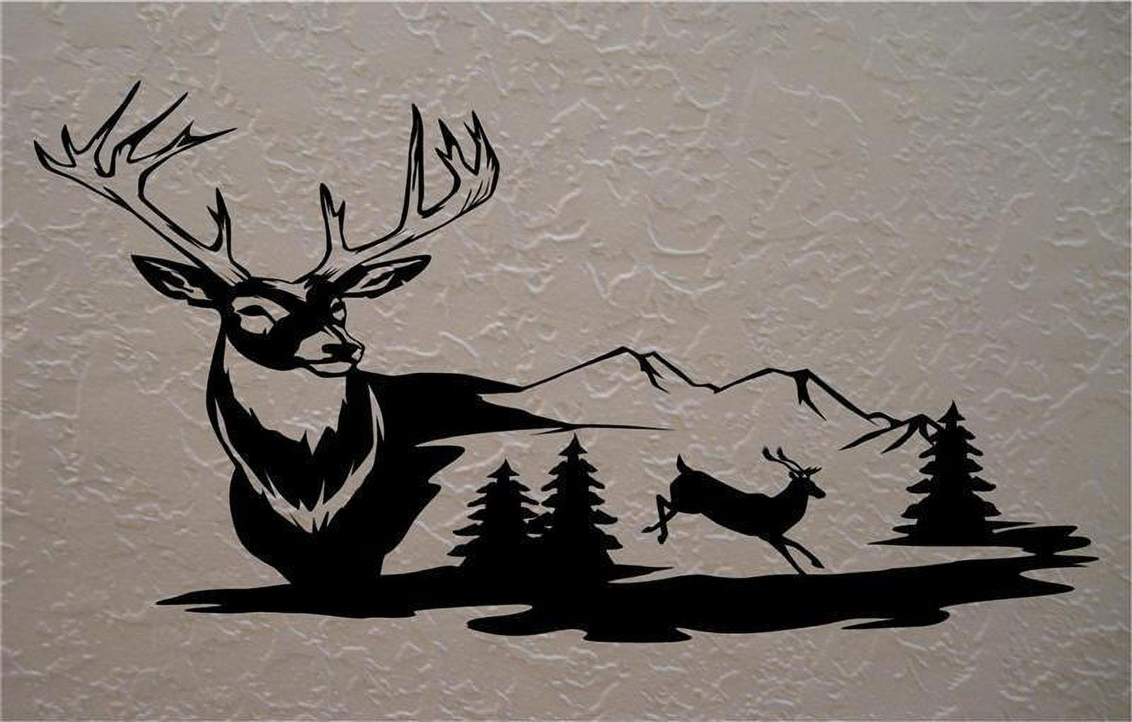 Deer Buck Wall Decals Mural Home Decor Vinyl Stickers Decorate Your ...