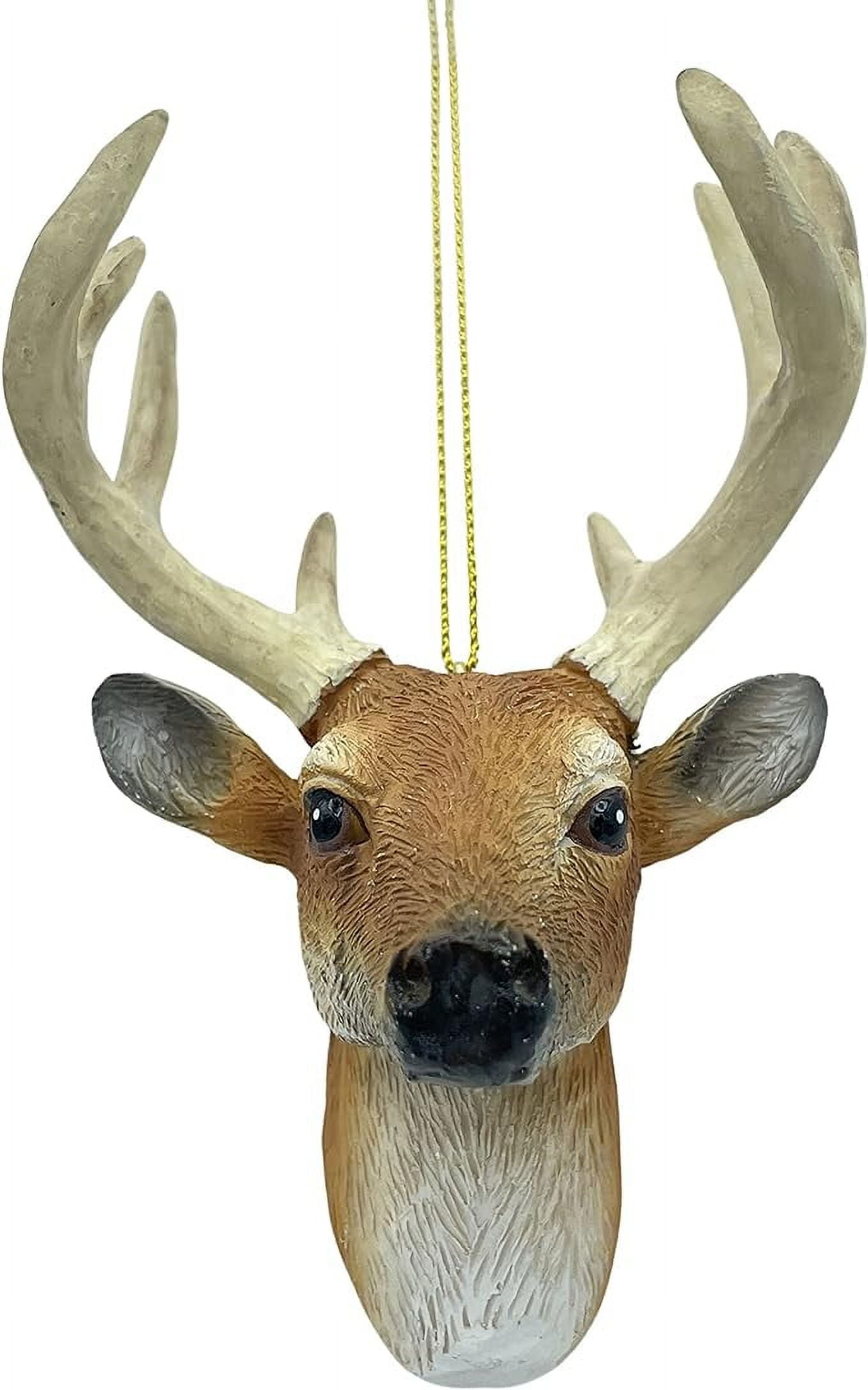 Deer Bust Head Hunters Antler Rack 8 Point Buck Hunting Christmas Tree ...