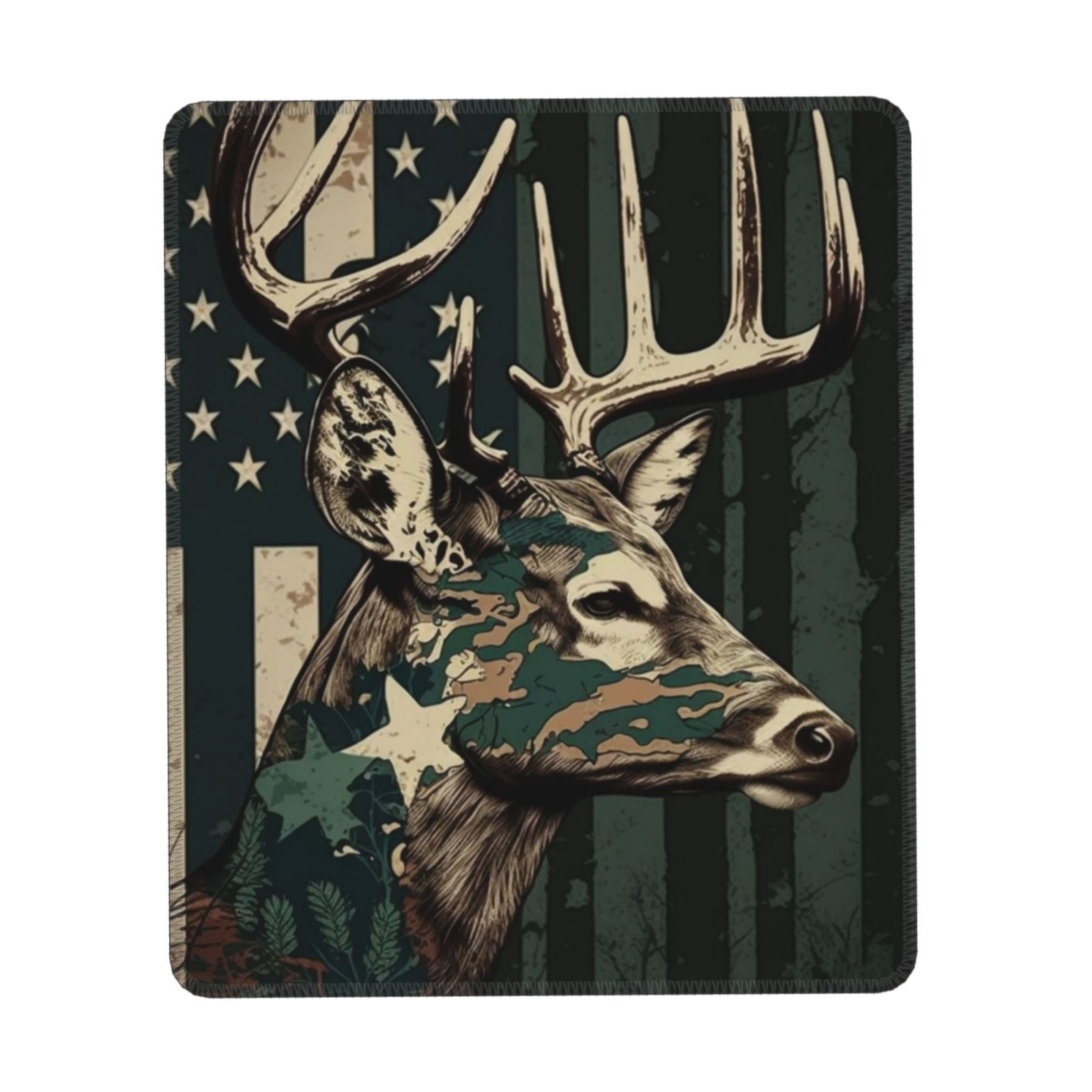 Deer Camo American Flag Camouflage Gaming Mouse Pad 8.3 x 10.3 in ...