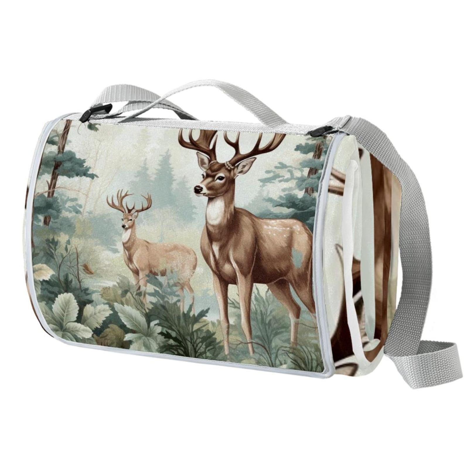 Deer Canvas Outdoor Picnic Mat - Large Size for Family Use - Durable ...