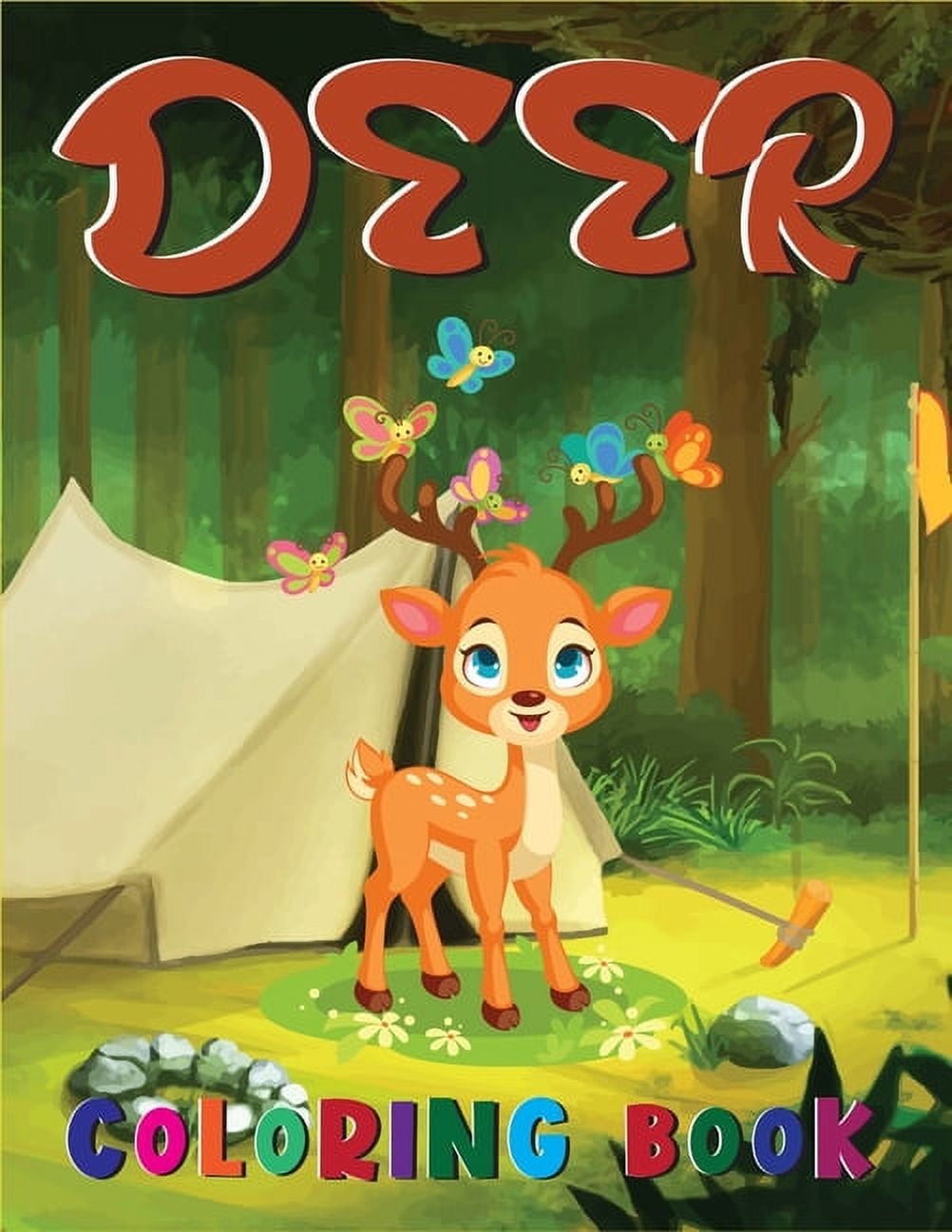 Deer Coloring Book : A Deer Coloring Books For Adults with 40 Unique ...