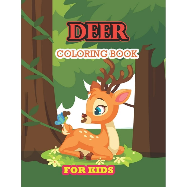coloring book deer