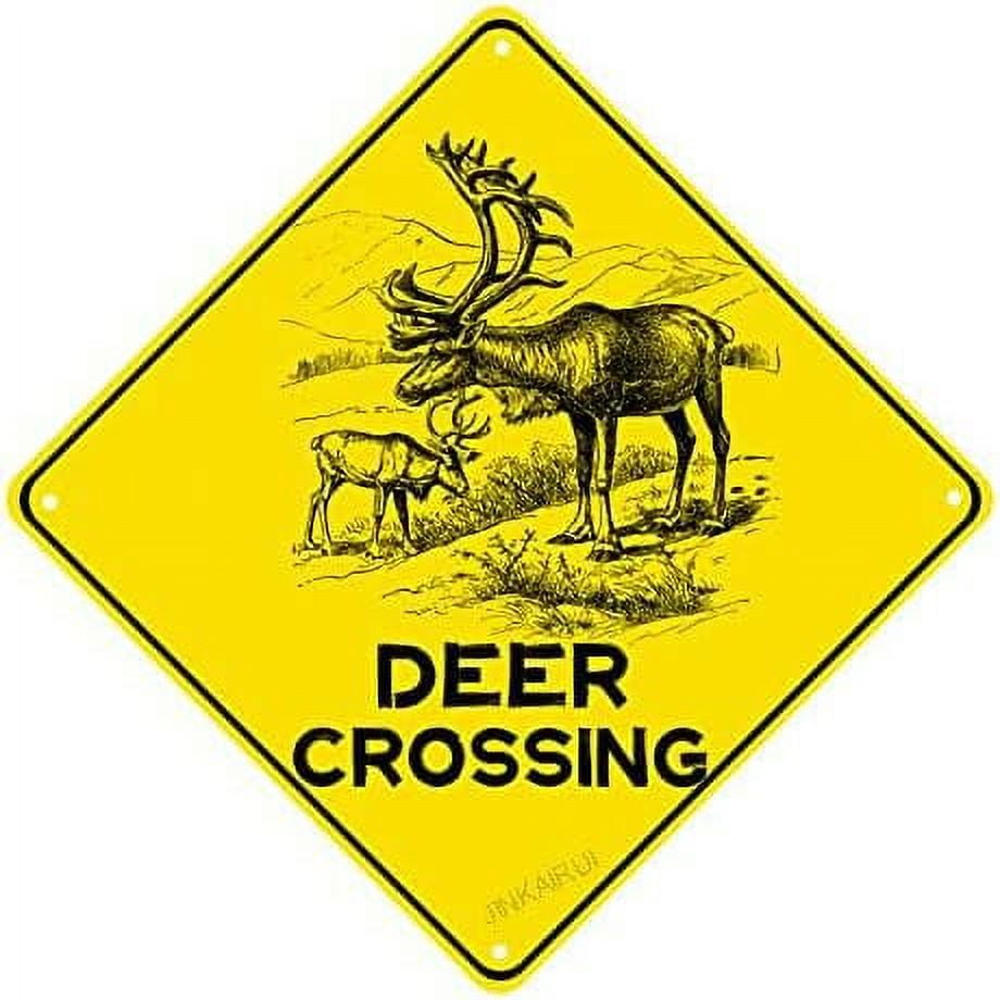 Deer Crossing Sign 12"x12" Deer Signs Deer Crossing Sign Farm Signs for ...