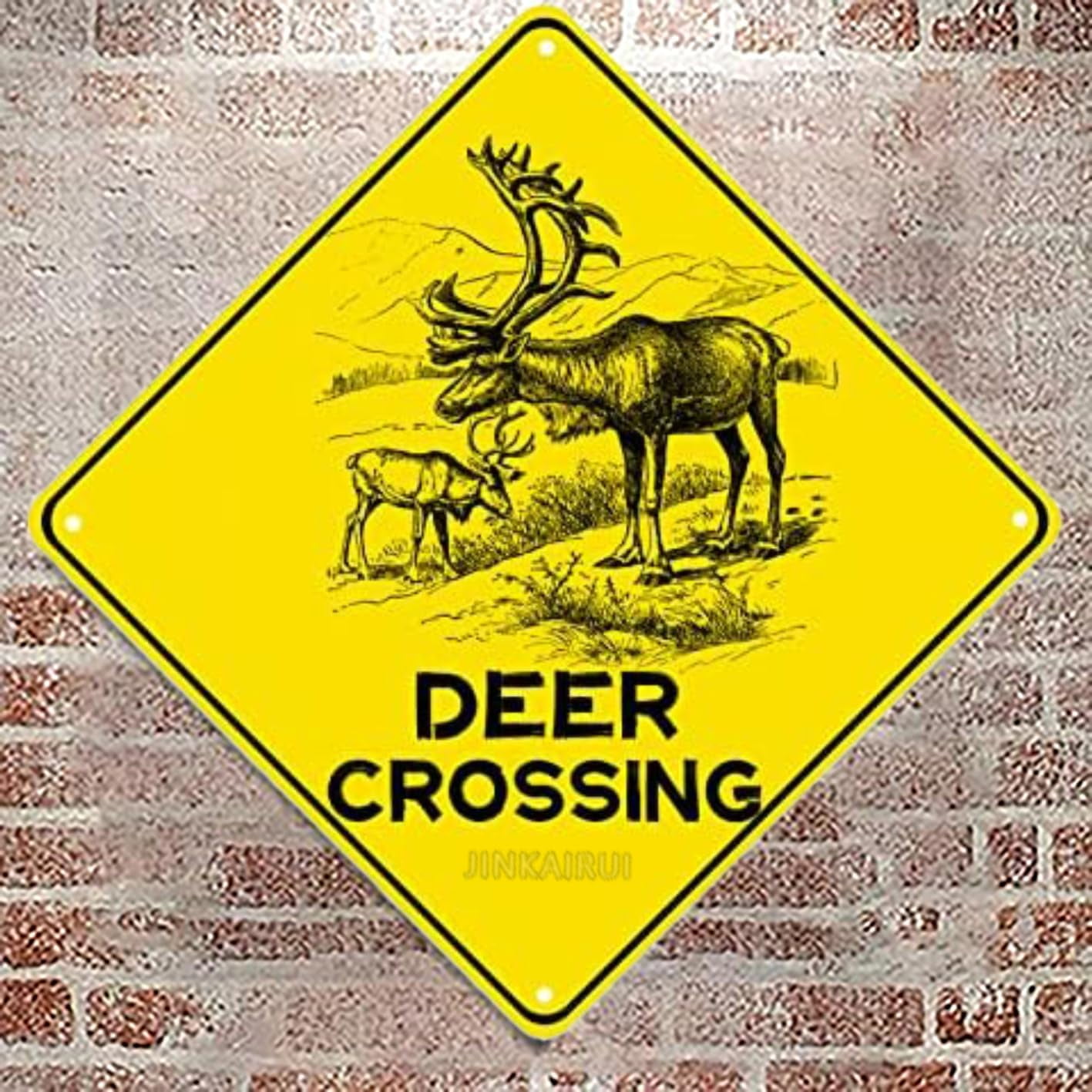 Deer Crossing Sign 12"x12" Deer Signs Deer Crossing Sign Farm Signs for ...