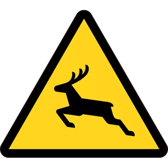 Deer Crossing Sign Sticker Window Decal Phone Decal Water Bottle ...