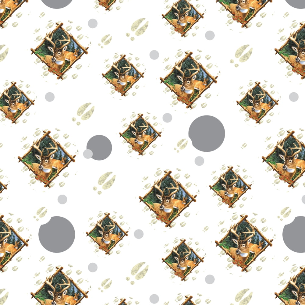 Deer Diamond Buck Hunting Premium Gift Wrap Wrapping Paper Roll ...