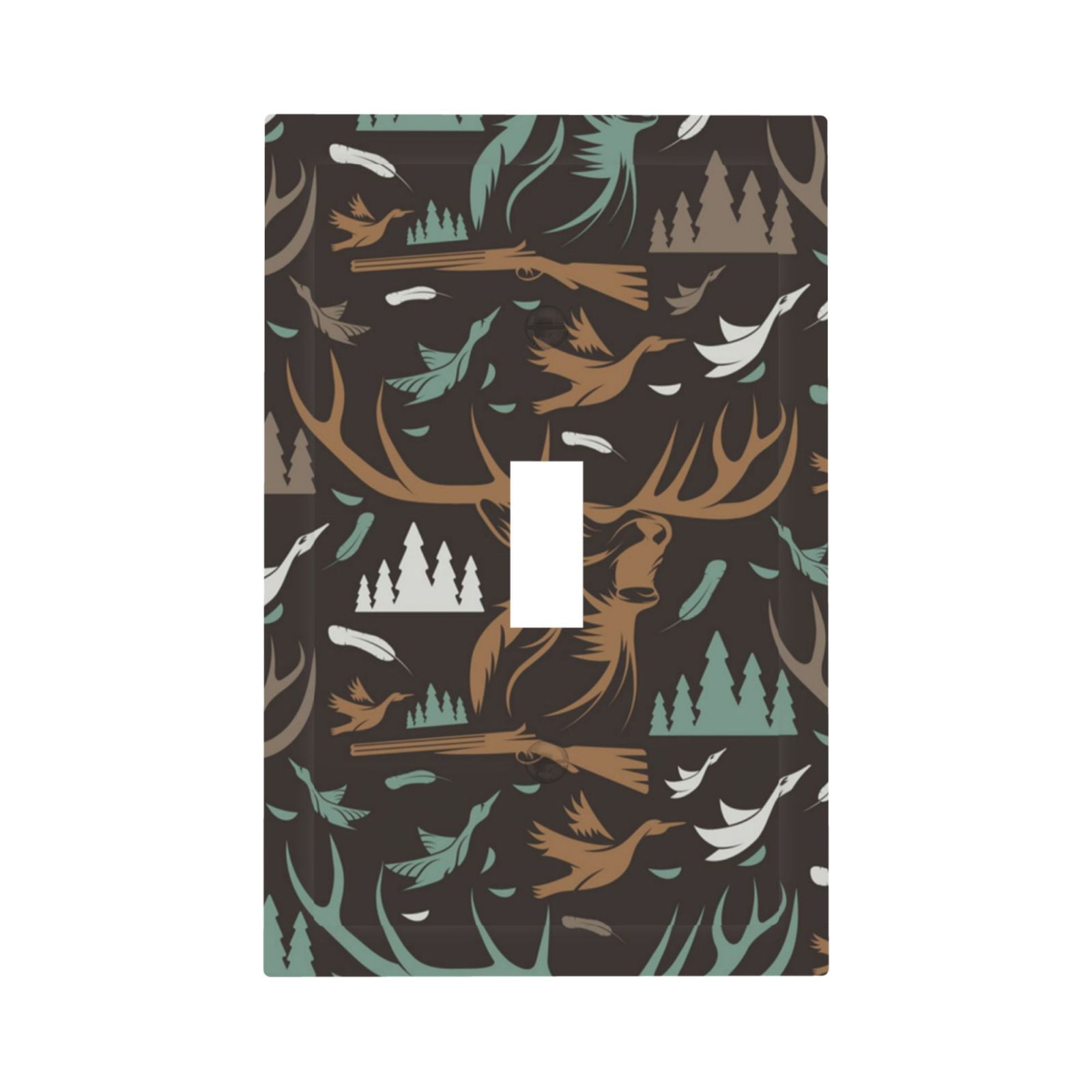 Deer Duck Hunting Vintage Single Toggle Wall Plate 1 Gang Decorative ...