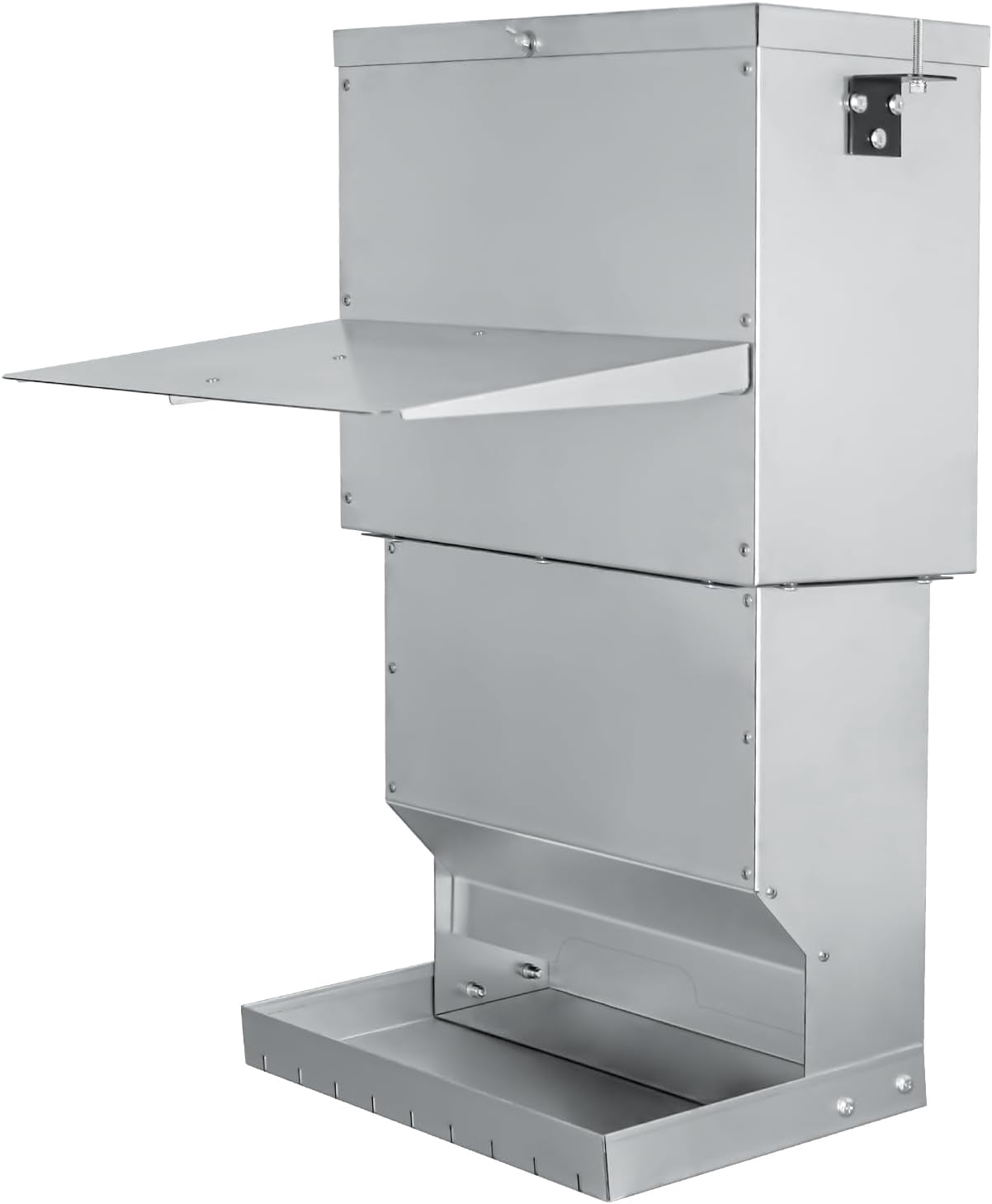 Deer Feeder,Galvanized Steel Hanging Gravity Deer Feeder with Lid,60 ...