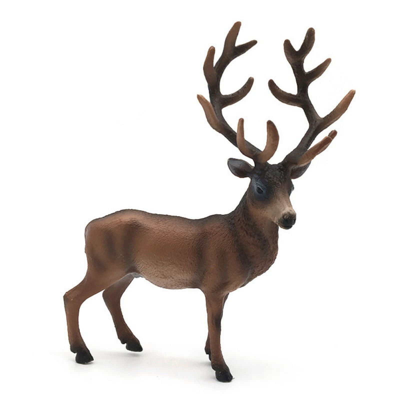 Grey Ghost Gear Deer Figurine, PVC Christmas Decoration, Small Woodland ...