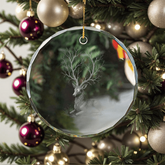 Deer Forest Tree Antlers Dark Creepy Goth Alt Alternative Ornament ...