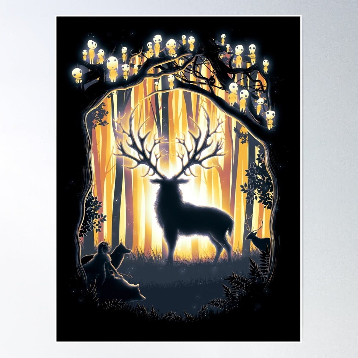 Deer God Master of the Forest Poster, 16x24 UNFRAMED - Walmart.com