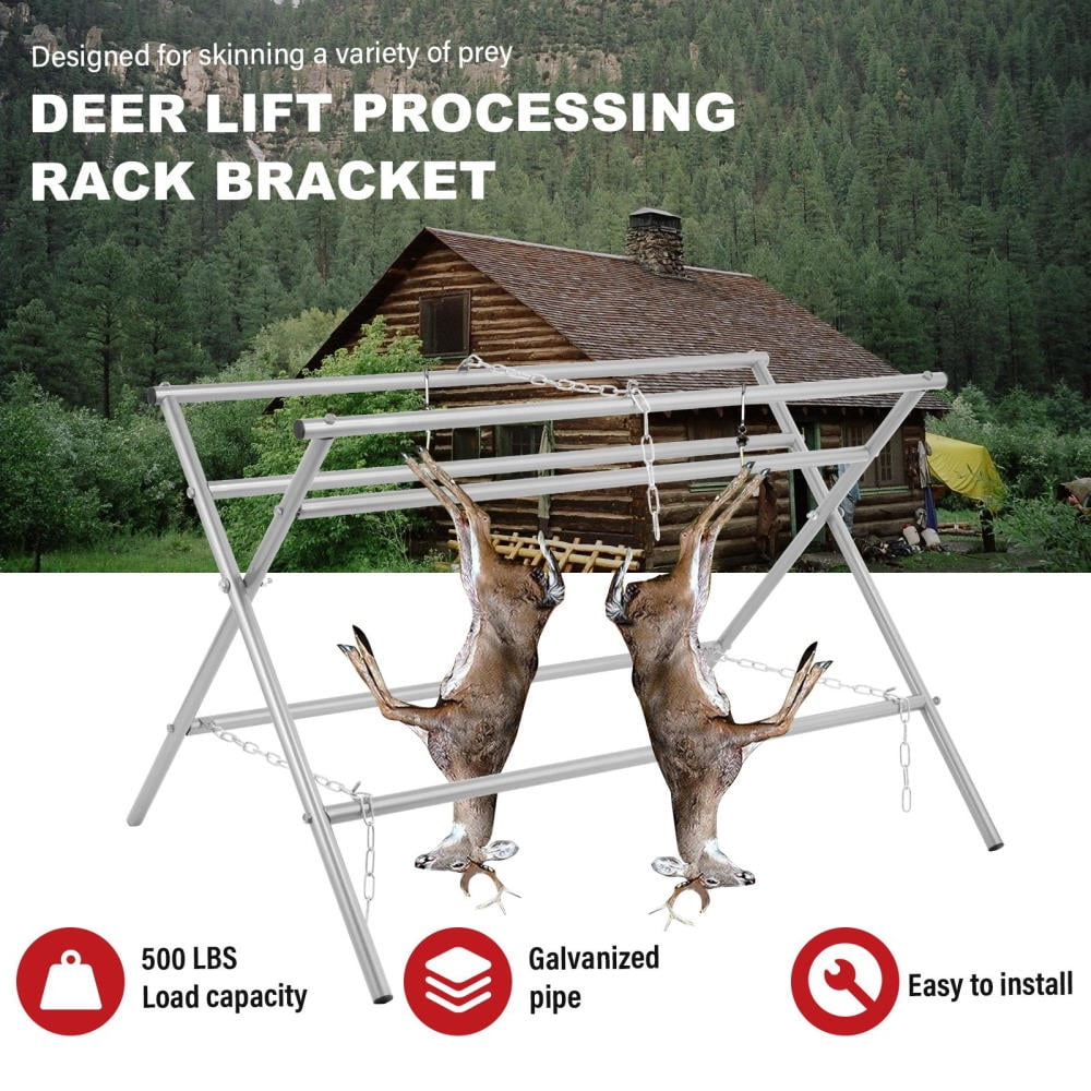 Deer Hanger, Stainless Steel Rack Stand, 500 Lb Capacity - Heavy Duty ...