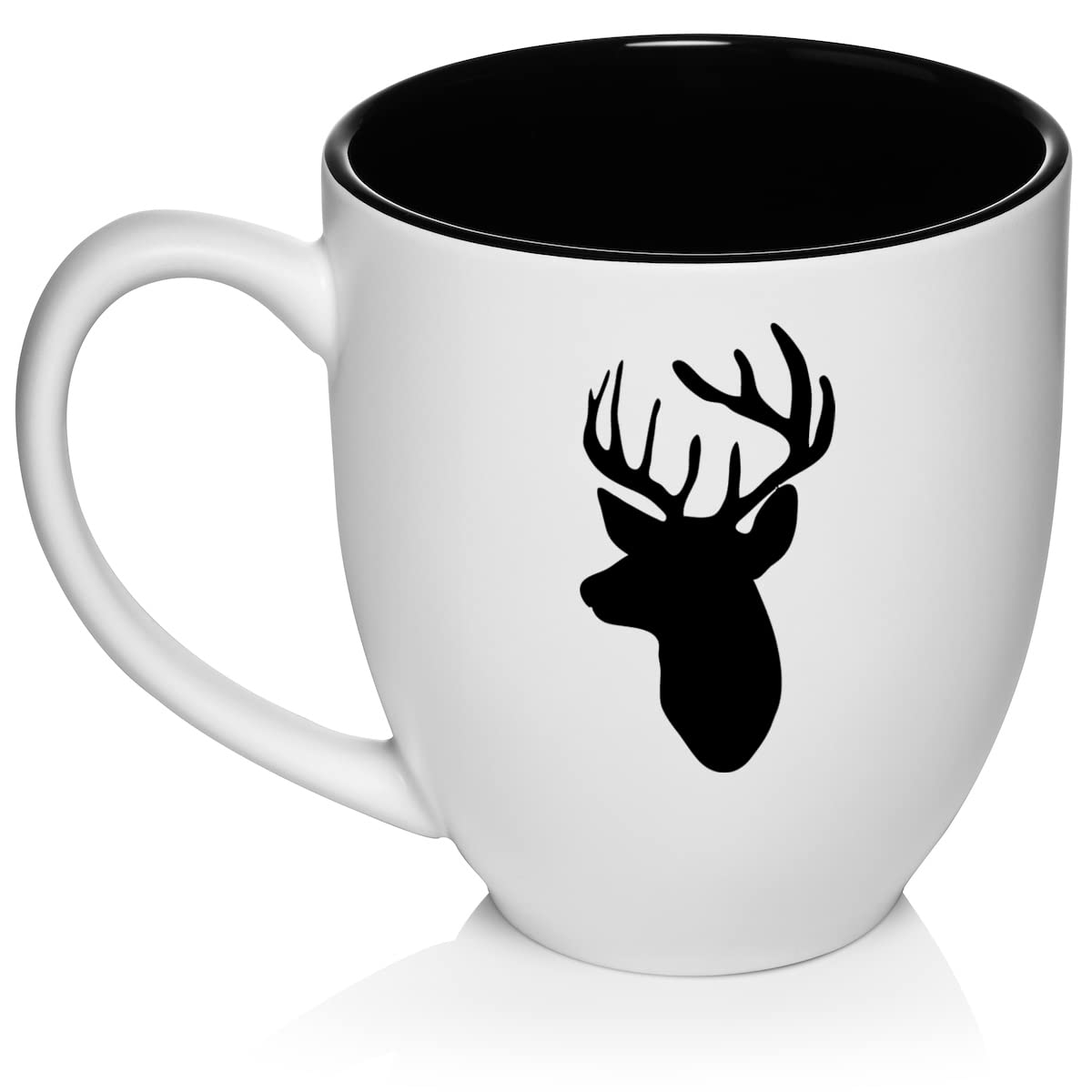Deer Head with Antlers Hunting Ceramic Coffee Mug Tea Cup Gift for Her ...