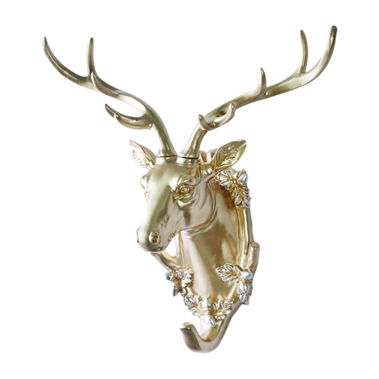 Deer Head Wall Decor Resin Deer Head Decorations Wall Mount Wall ...