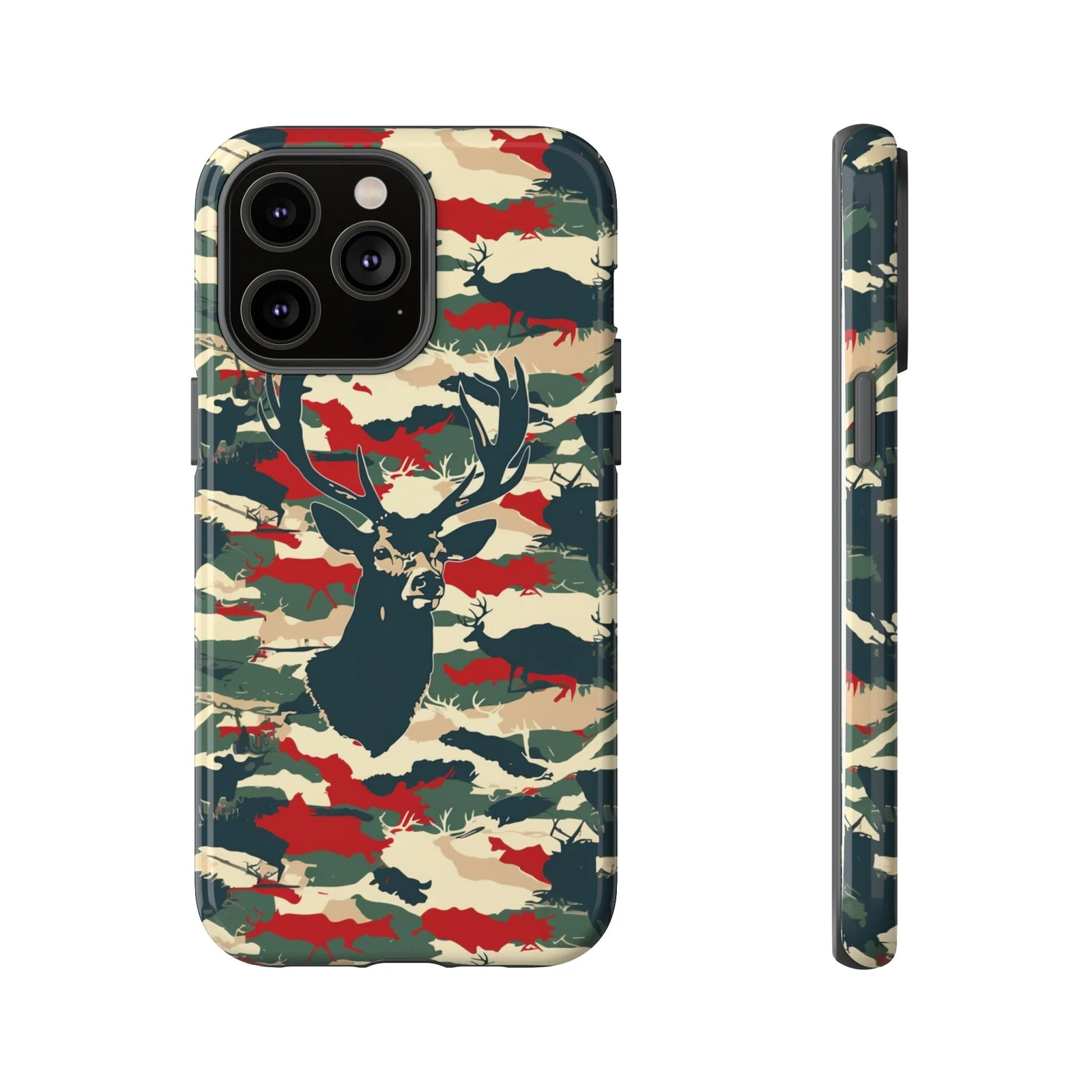 Deer Hunter Outdoor Camo Design Phone Case with iPhone 17 through 11 ...
