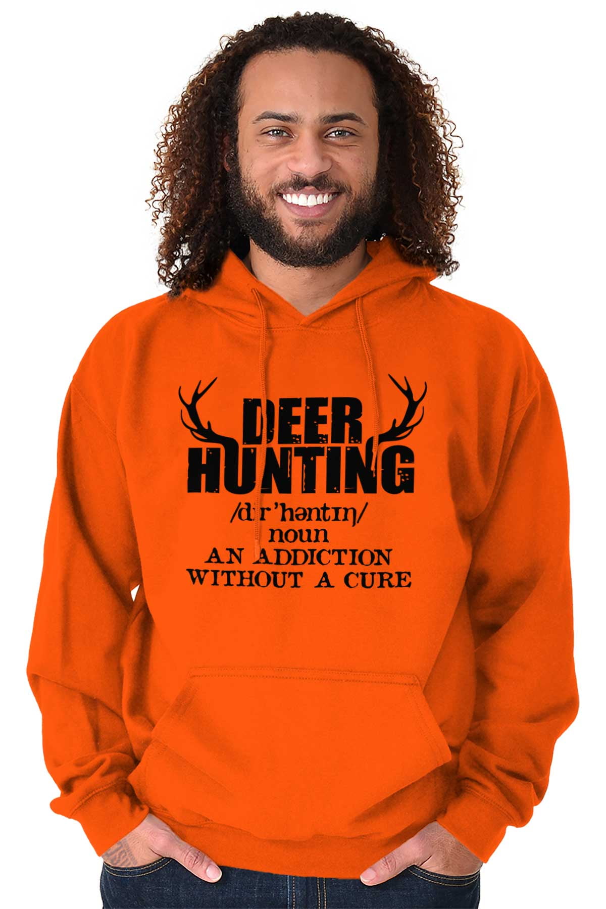 Deer Hunting Definition Antlers Unisex Plus Size Hoodie Brisco Brands ...