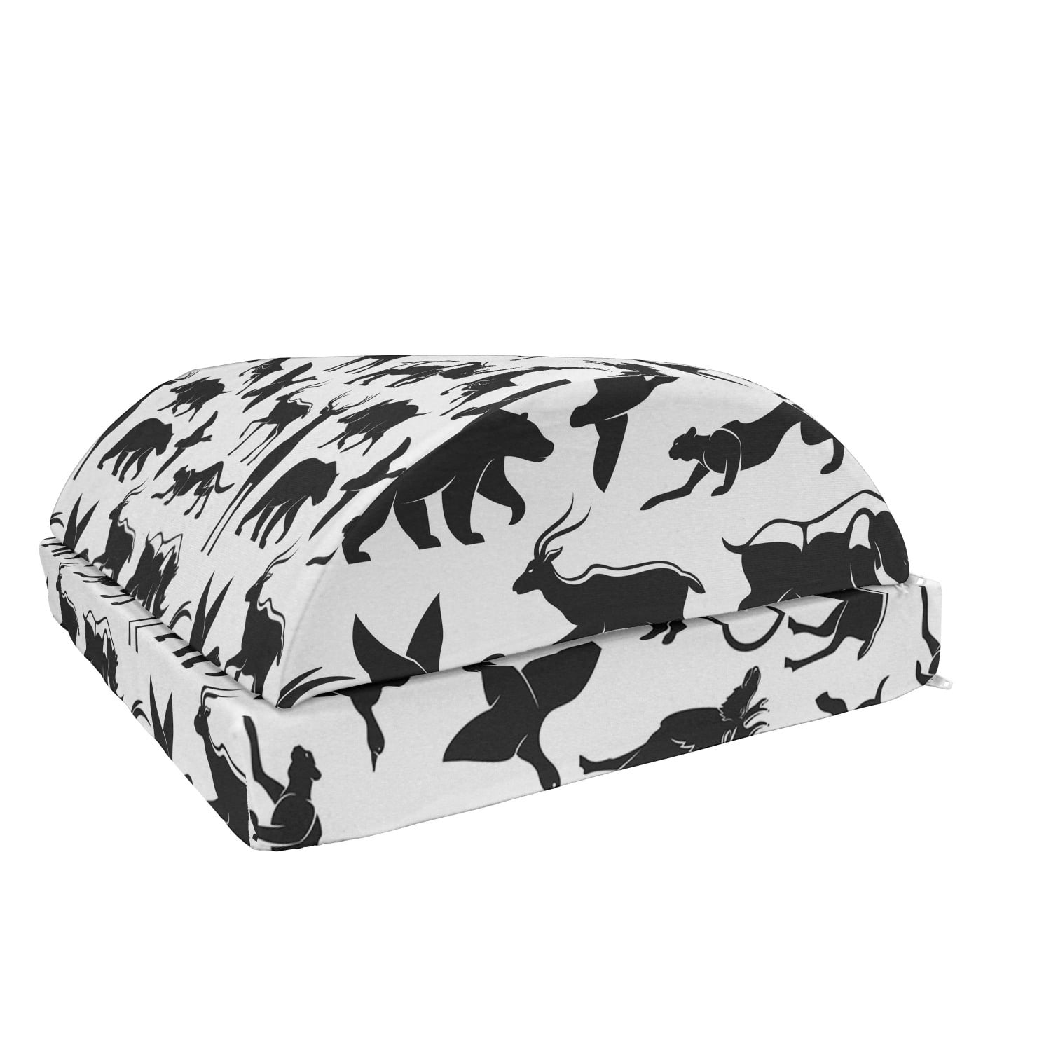 Deer Hunting Foot Rest, Monotone Forest Animals Pig Wild Boar Duck Deer ...