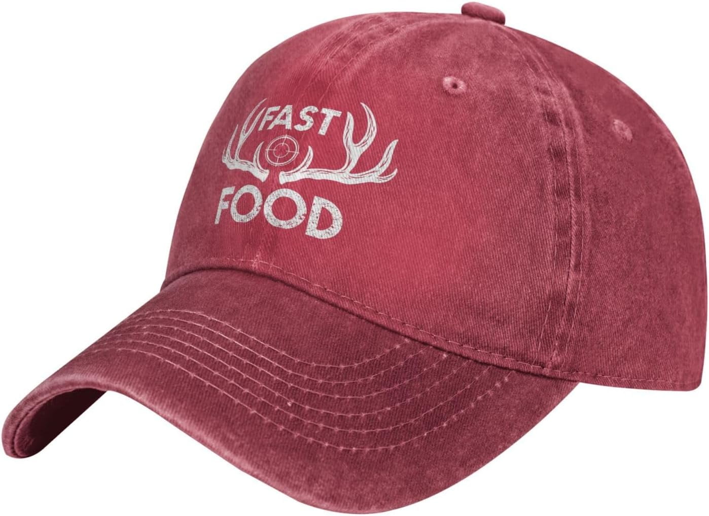 Deer Hunting Funny Hunters Mens Hat Fast Food Ball Hats for Mens Golf ...