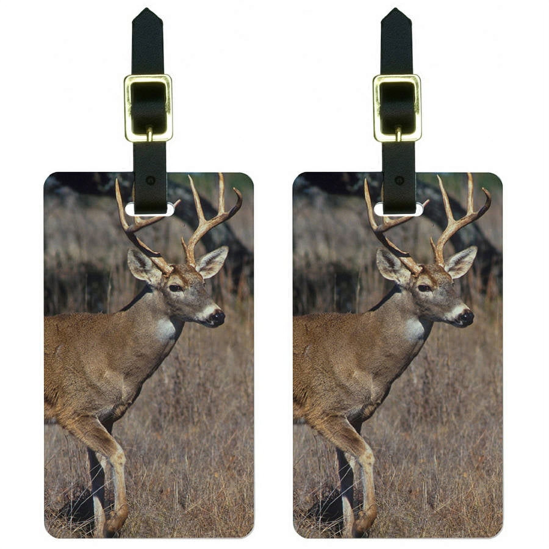 Deer Hunting Luggage Tags Suitcase Carry-On ID, Set of 2 - Walmart.com