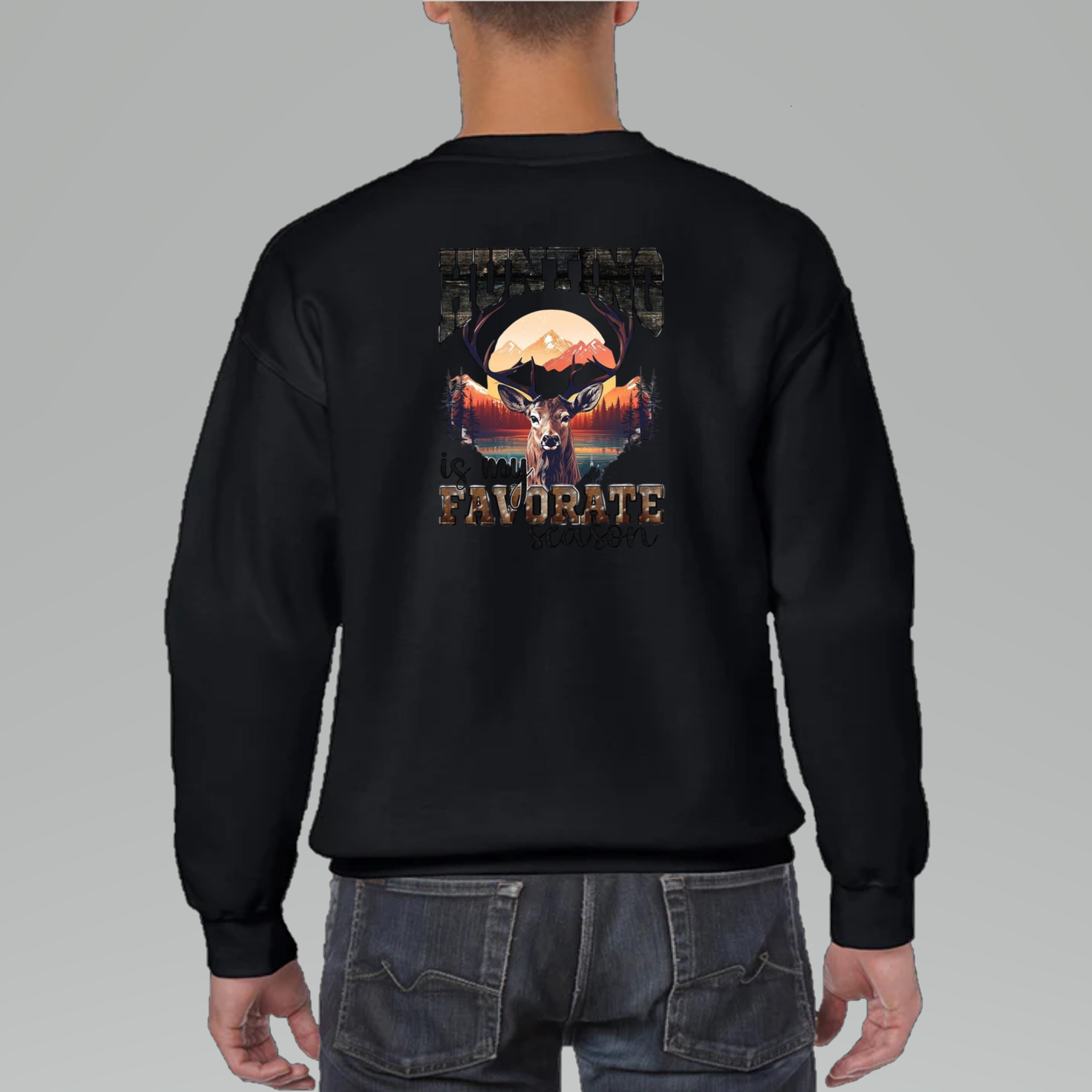 Deer Hunting SWEATSHIRT – High-Quality Printable Design, for men ...