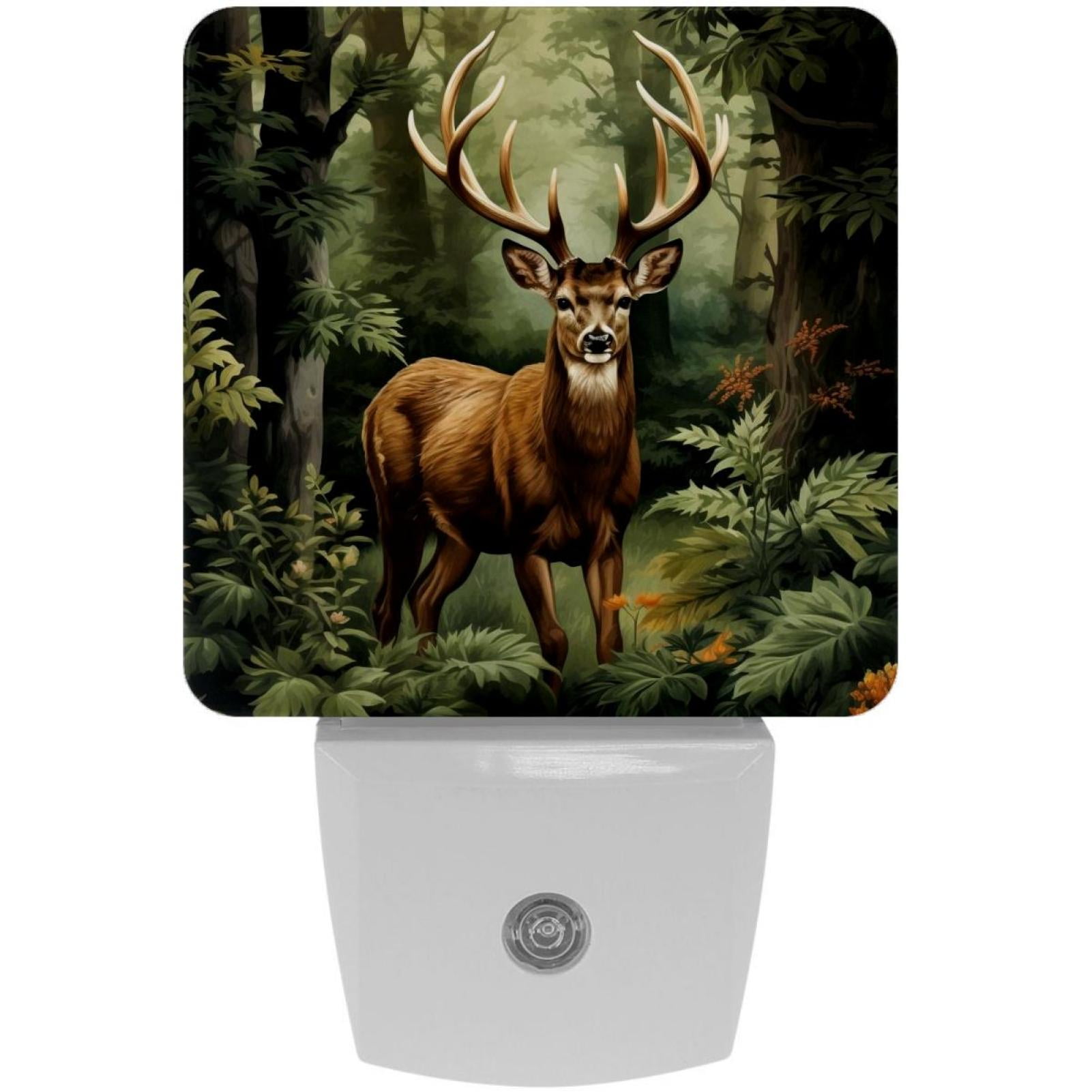 Deer LED Square Night Lights - Energy Efficient & Elegant Decorative ...