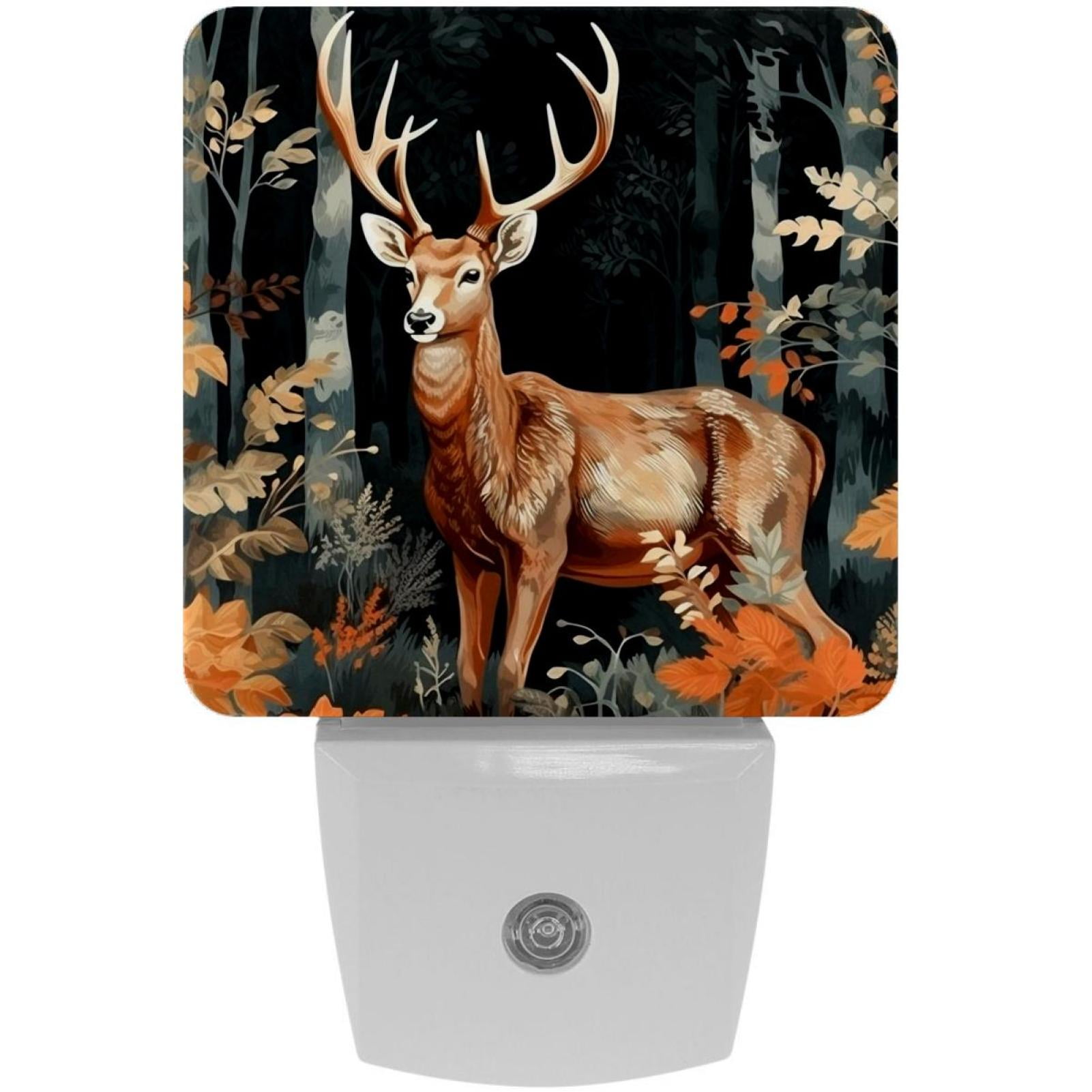 Deer LED Square Night Lights - Energy Efficient and Stylish Bedroom ...