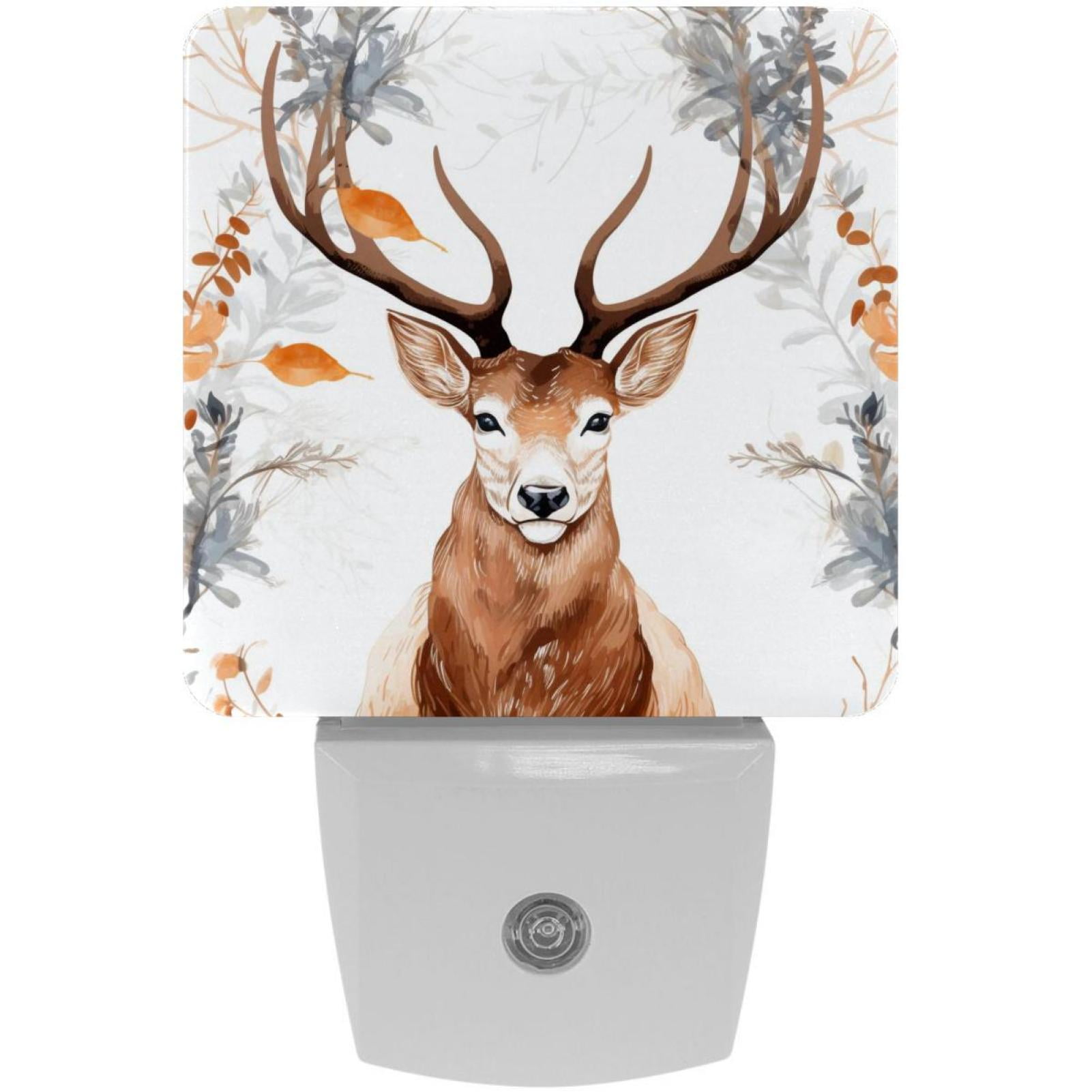 Deer LED Square Night Lights - Energy Efficient and Stylish Bedroom ...