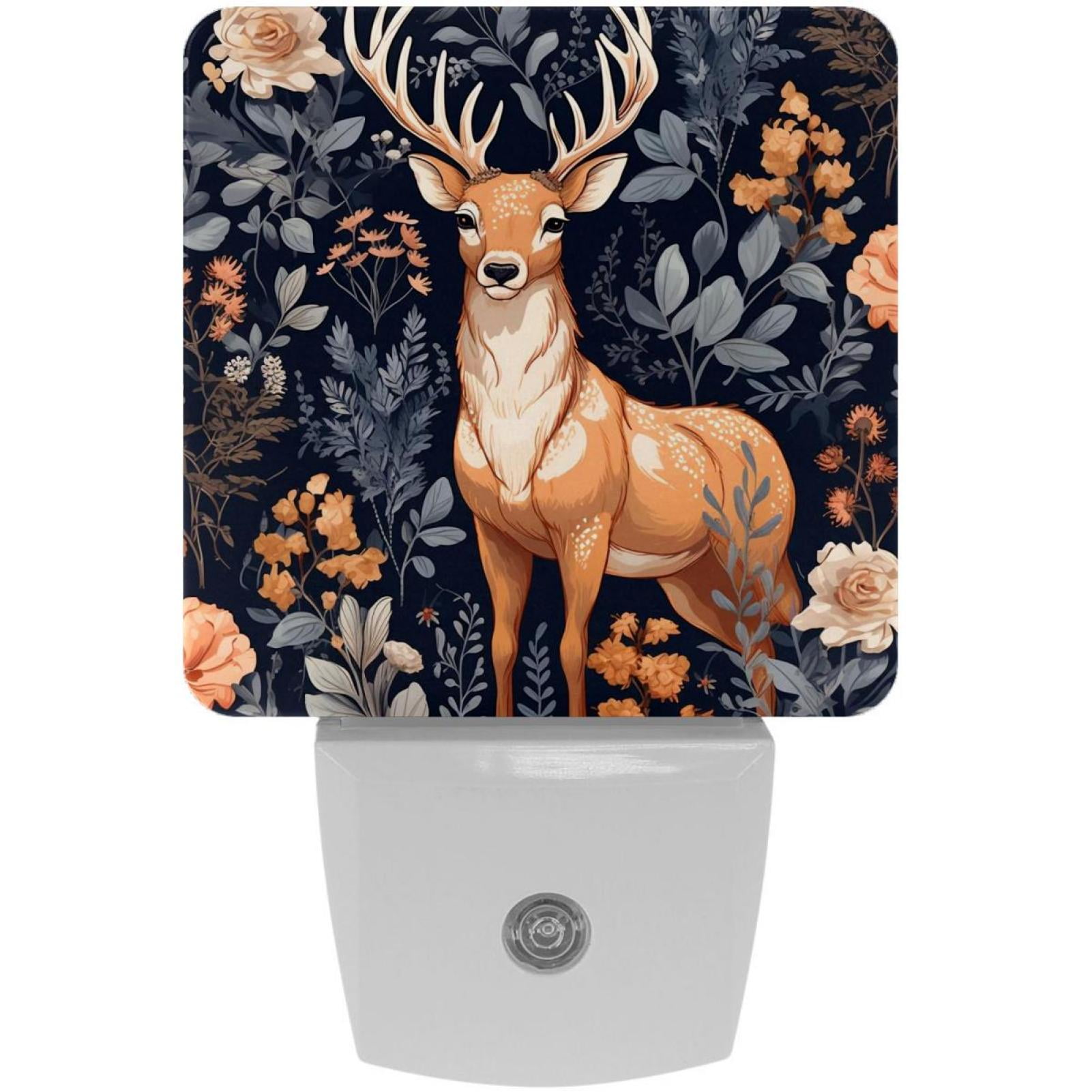 Deer LED Square Night Lights - Energy Efficient and Stylish Decor for ...