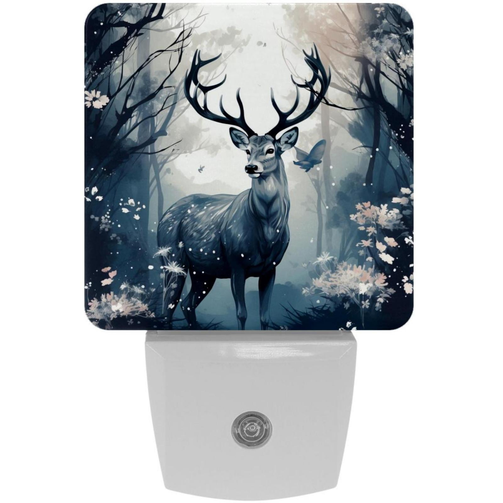 Deer LED Square Night Lights - Energy Efficient and Stylish Decor for ...