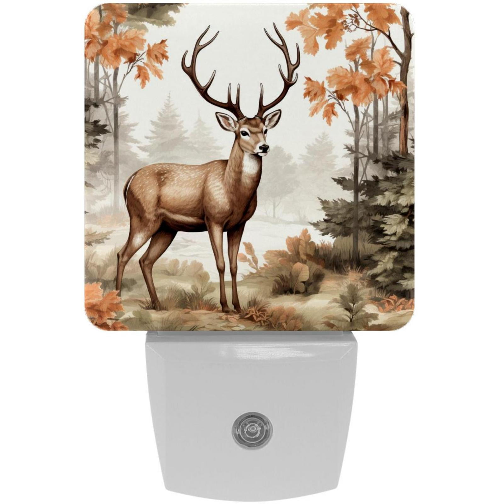 Deer LED Square Night Lights - Small and Stylish Energy-Saving Lamps ...