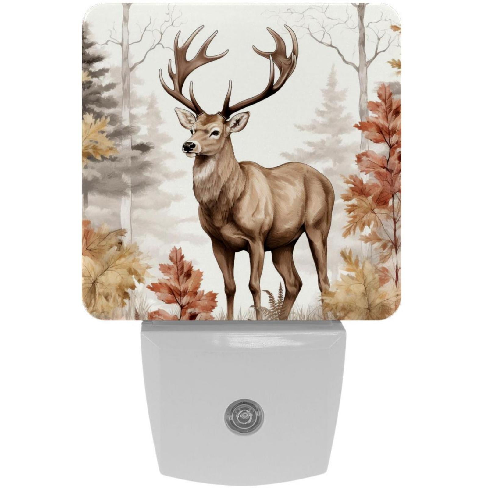 Deer LED Square Night Lights - Small and Stylish Energy-Saving Lamps ...