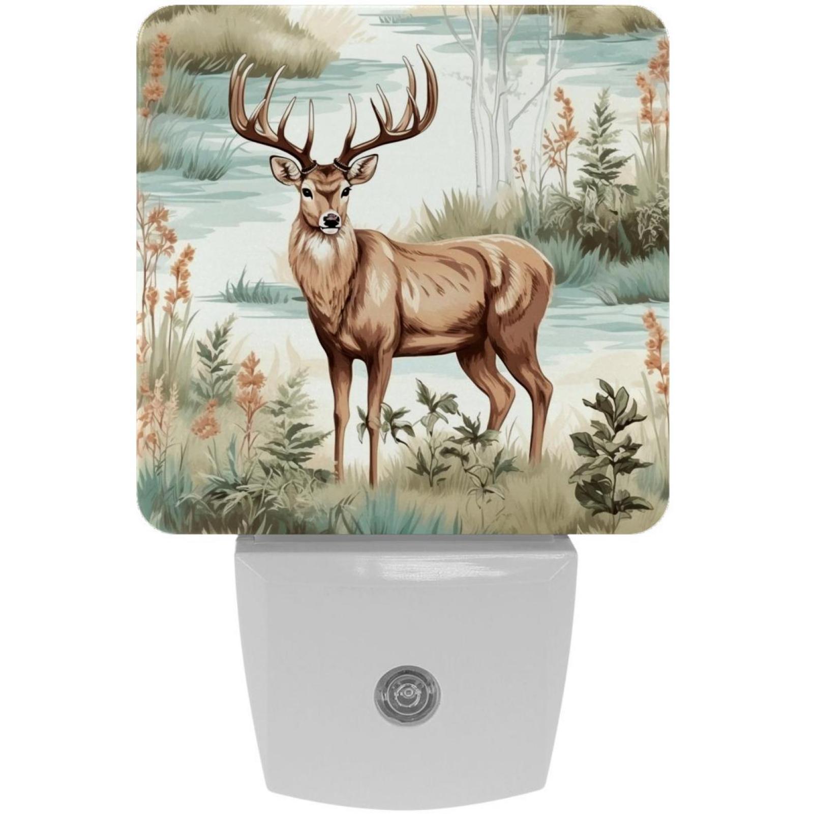 Deer LED Square Night Lights - Stylish and Energy-Efficient Lighting ...