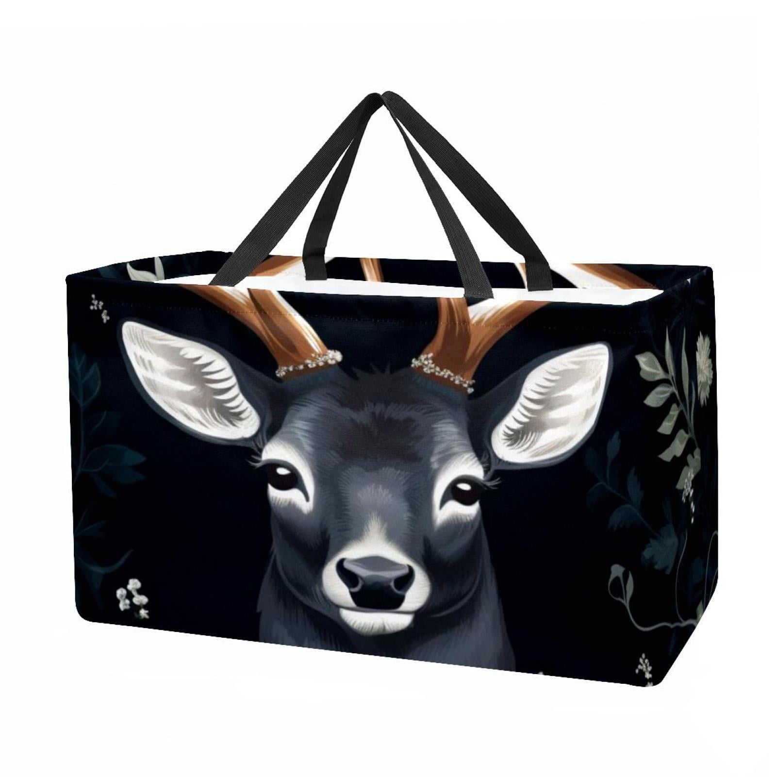 Deer Large Capacity, Foldable Reusable Tote Bag - Oxford Cloth Storage ...