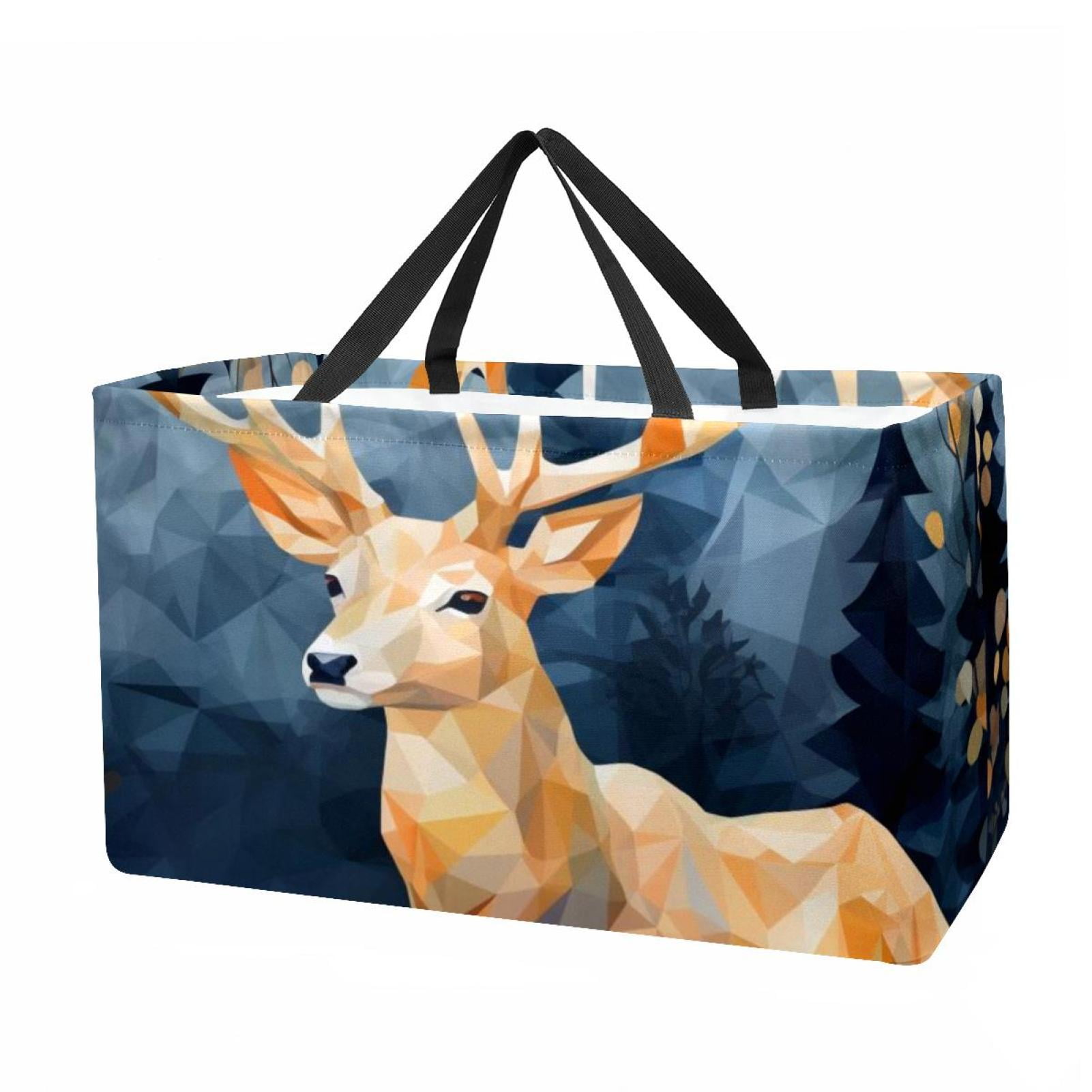 Deer Large Capacity Reusable Foldable Cube Organizer with Oxford Cloth ...
