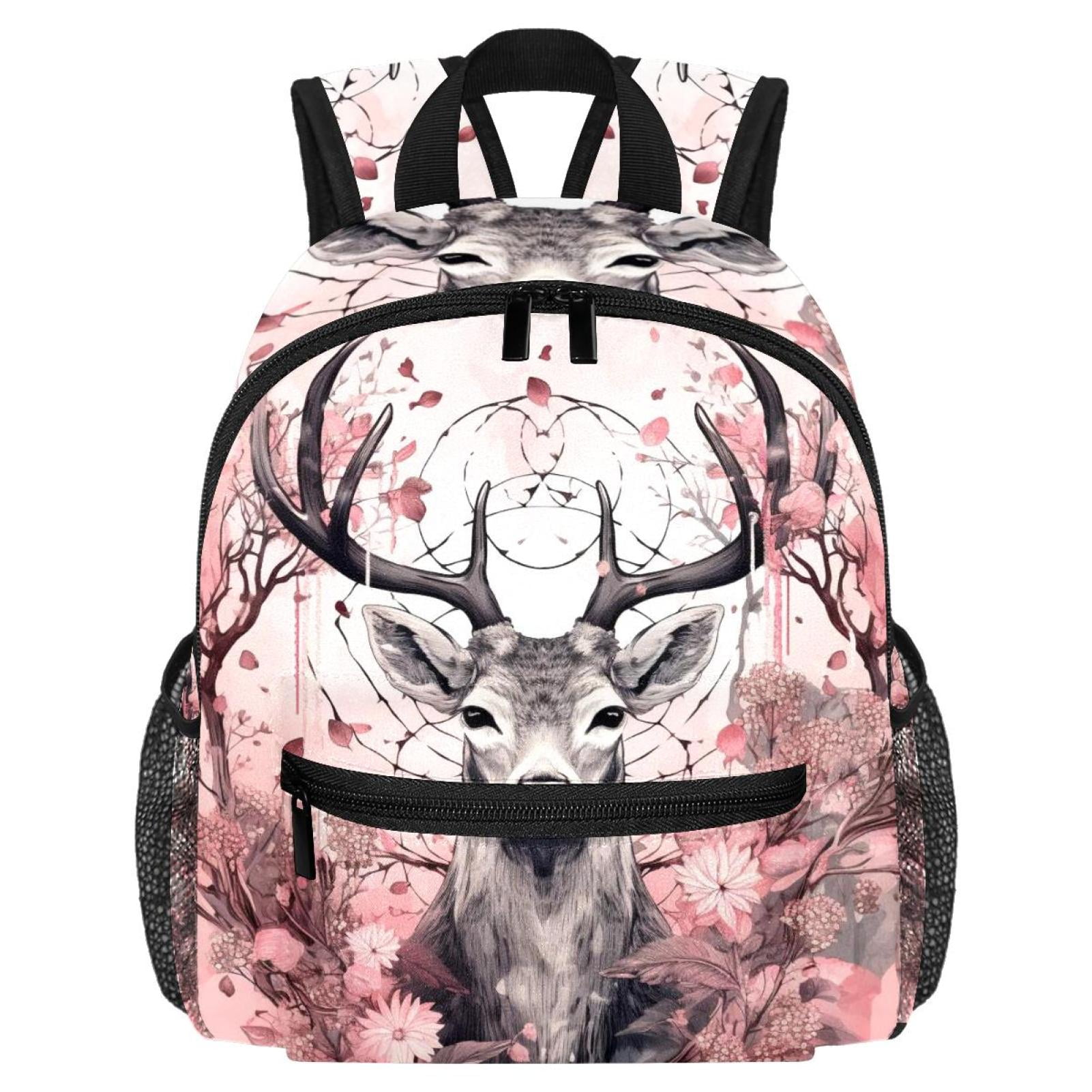 Deer Lightweight Large Capacity Adjustable Shoulder Strap Printed ...
