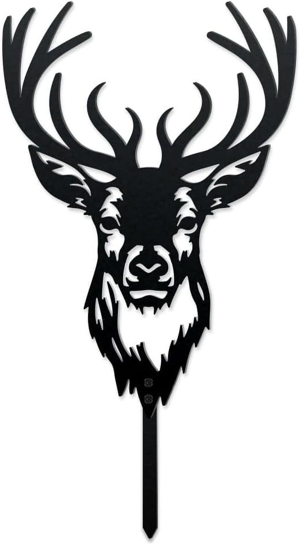 Deer Metal Decorative Garden Stakes Elk Deer Garden Outdoor Statues ...