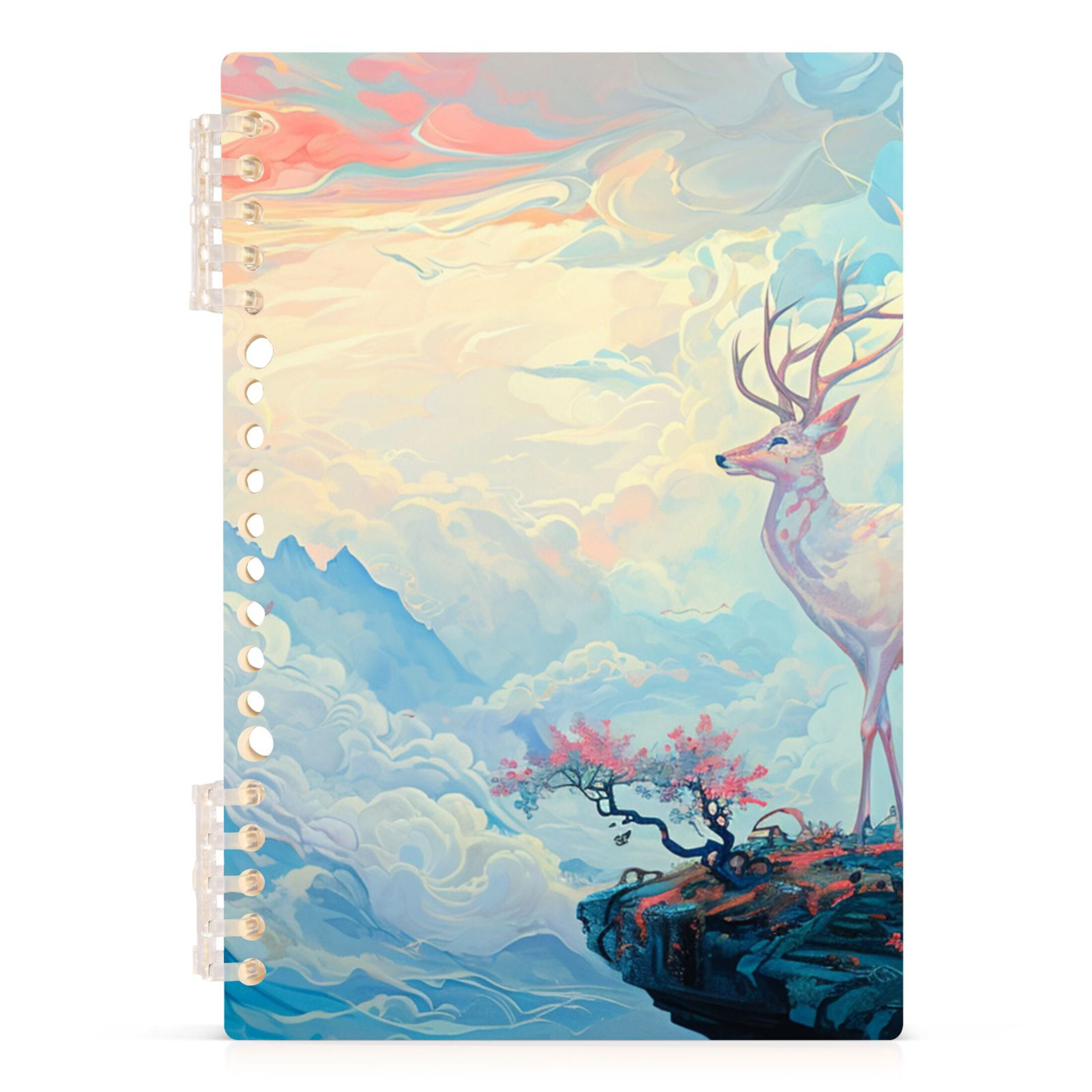 Deer Mount Tree Spiral Notebooks 60 Sheets 120 Pages A5 Journal Notepad ...