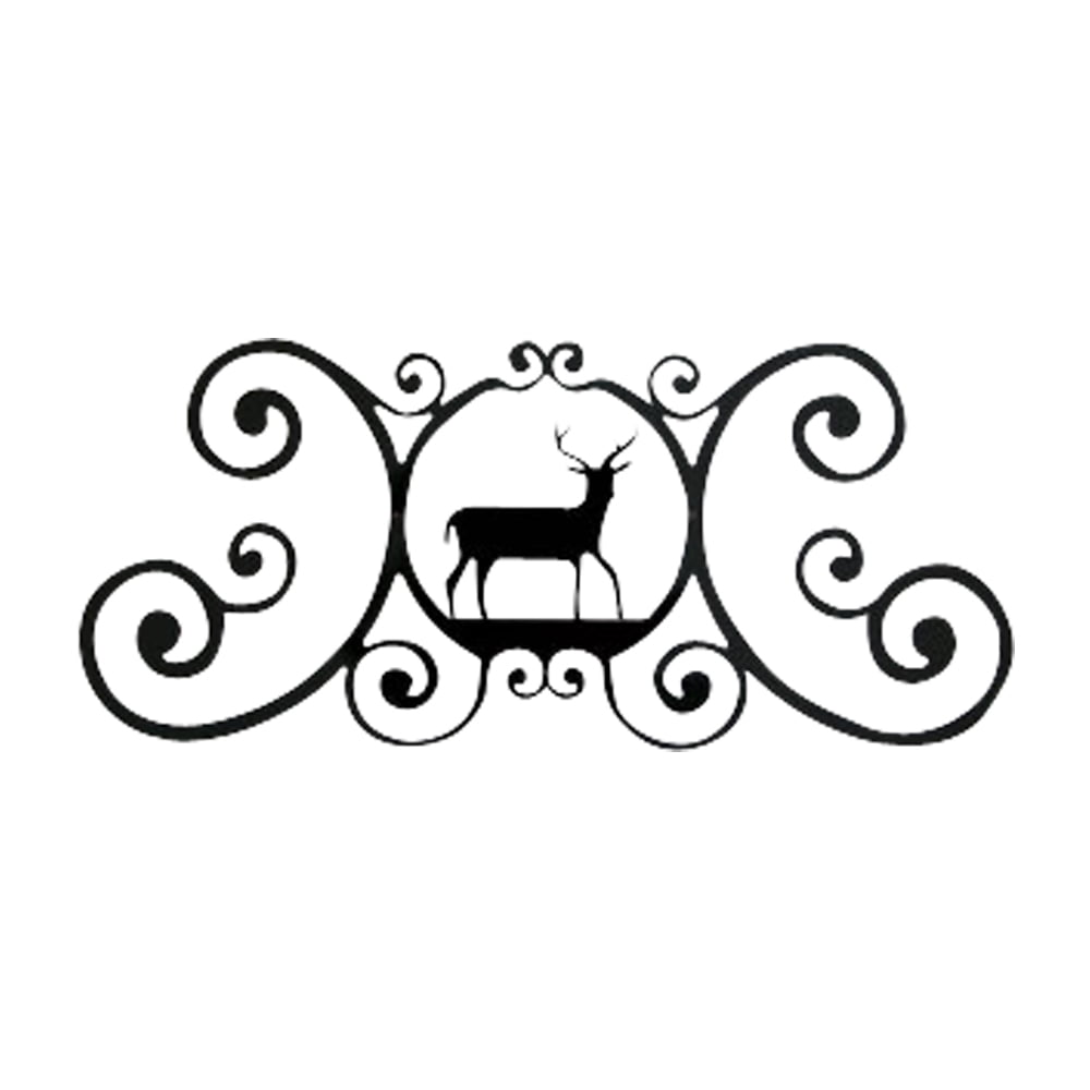 Village Wrought Iron HP-OD-3 Deer Over Door Plaque - Walmart.com