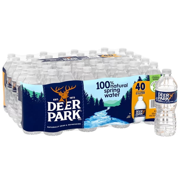 Deer Park 100% Natural Spring Water, Bottled Drinking Case Pack (16.9oz ...