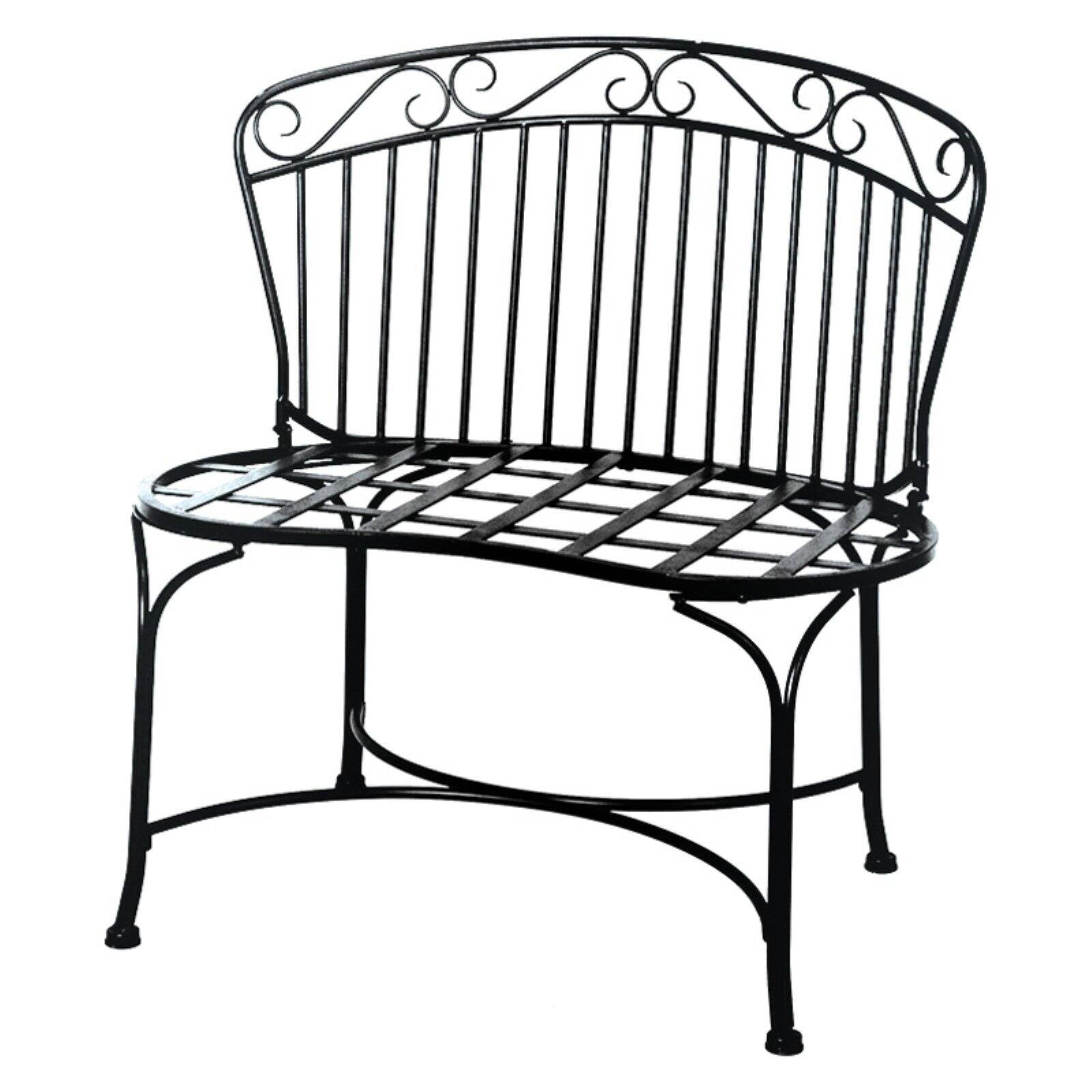 Deer Park Ironworks 32-in. Steel Imperial Garden Bench - Walmart.com