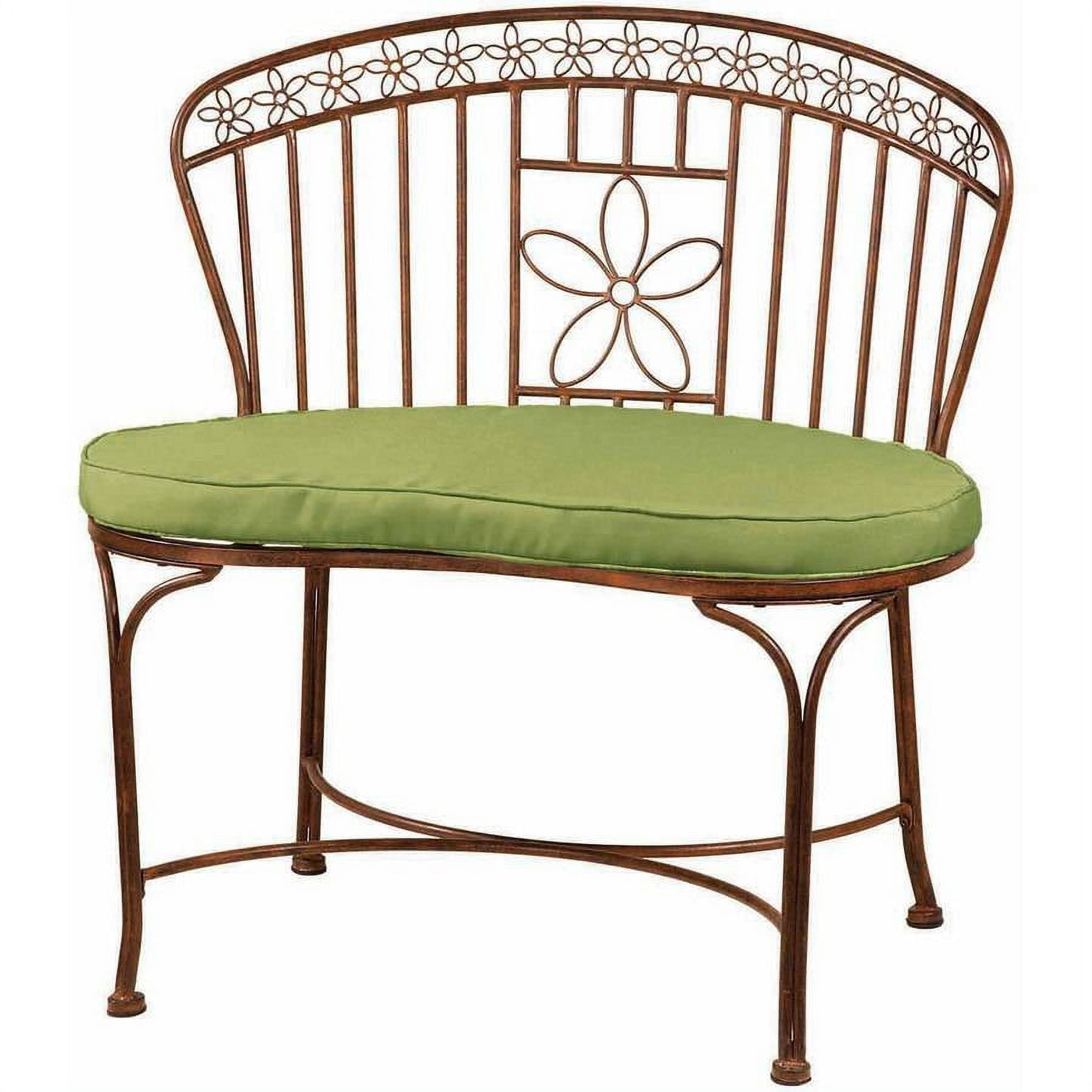 Deer Park Steel Daisy Ribbon Bench - Walmart.com