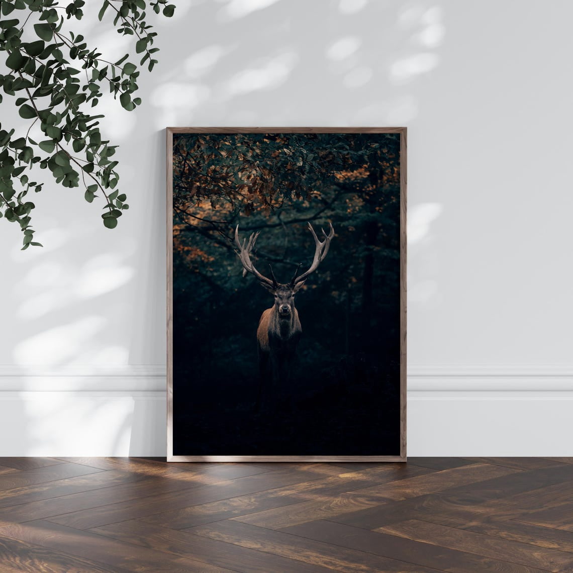 Deer Photography Poster Wild Forest Animal Wildlife Landscape Poster ...