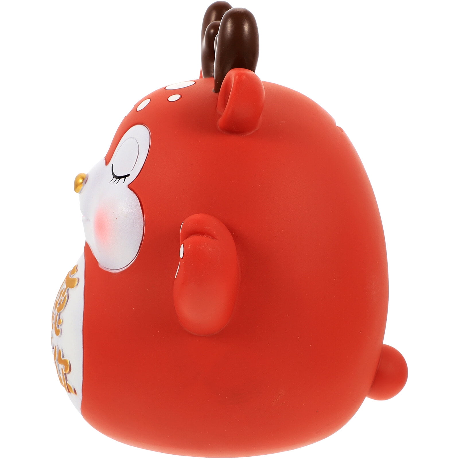 Unbreakable Piggy Bank Lovely Coin Bank Vinyl Deer Statue Fawn Money ...