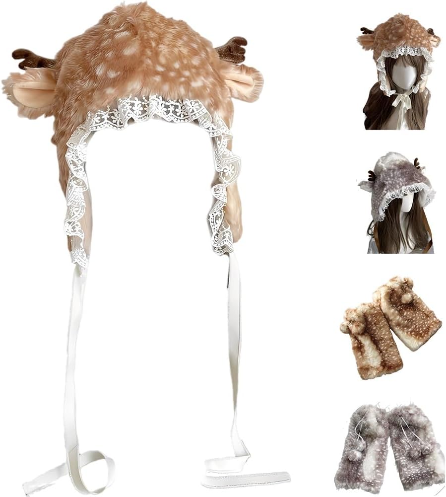 Deer Print Leg Warmers, Y2k Furry Animal Print Boot Cuffs Cover for ...