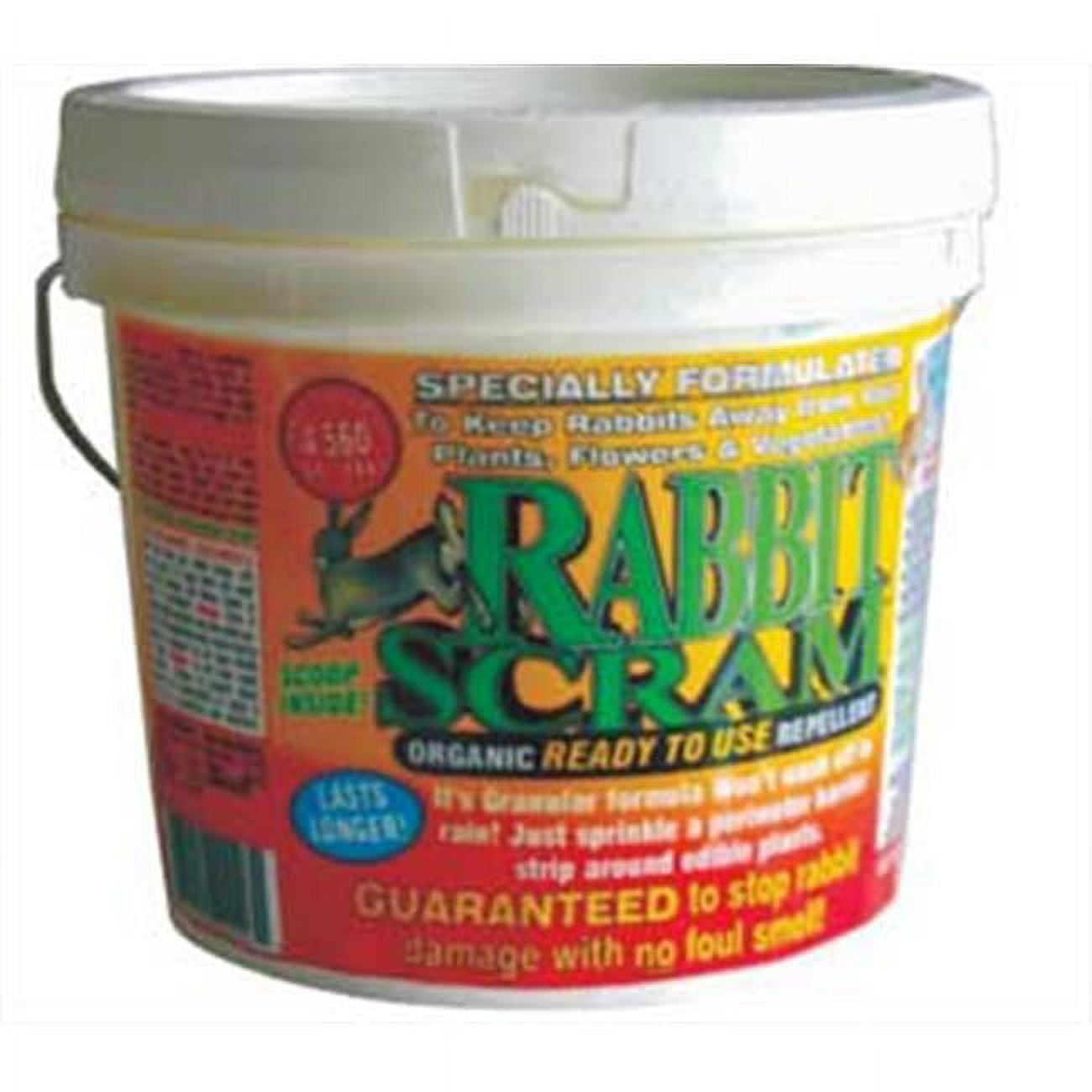 Deer Scram 6lb Rabbit Scram Repellent Granular White Pail - Walmart.com